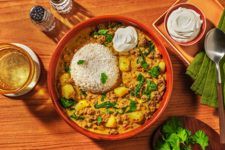 Spiced Lamb Keema Aloo & Instant Rice Recipe | HelloFresh