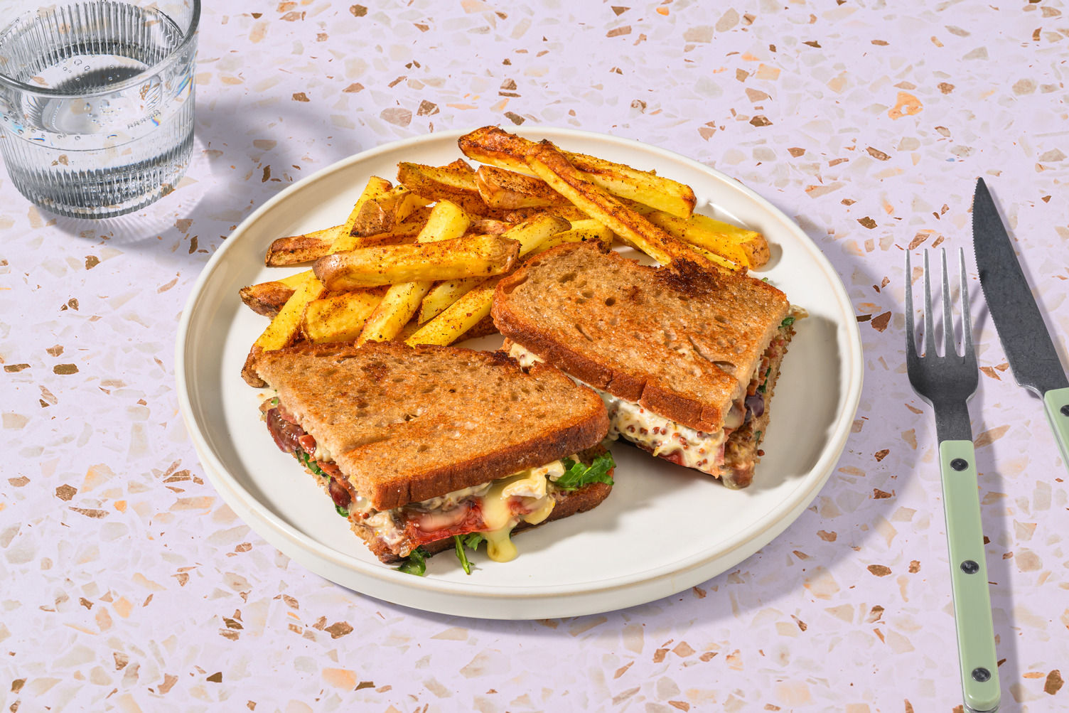 Bacon, Double Brie & Midnight Grape Jam Toastie Recipe | HelloFresh