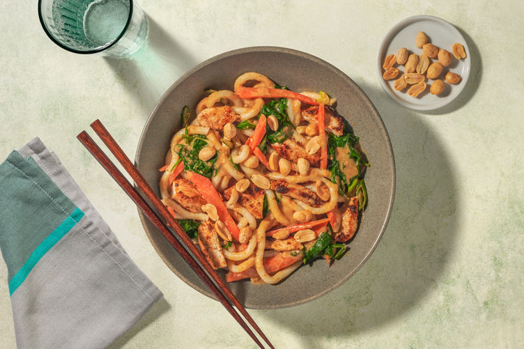 Express Beef & Peanut-Chilli Udon Noodles Recipe | HelloFresh