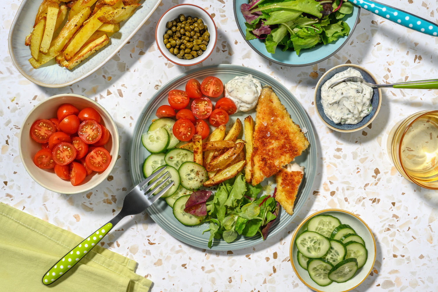 Crumbed Chick'n & Chips Shop Recipe | HelloFresh