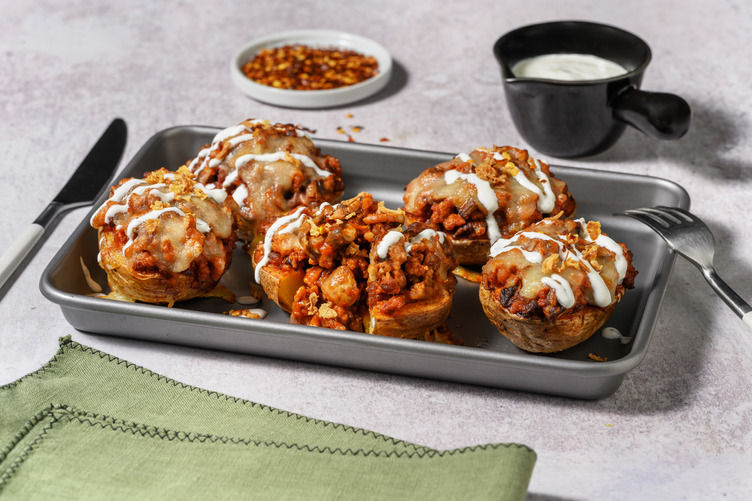 Peri Peri Lean Beef Baked Potato Recipe | HelloFresh