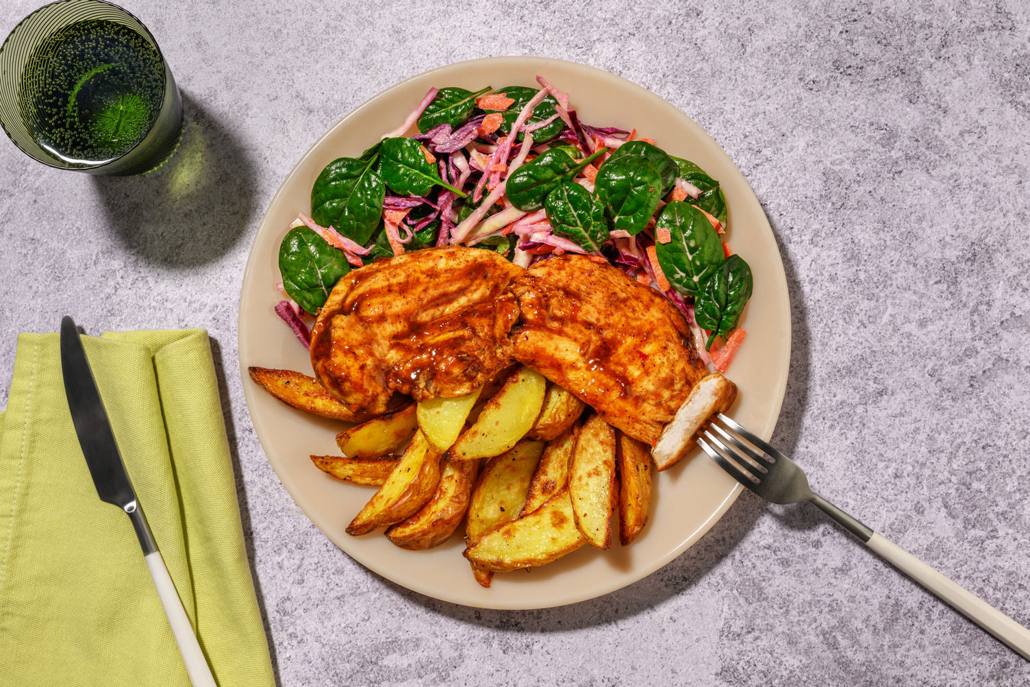 Double Sticky Sweet Chilli Chicken & Wedges Recipe | HelloFresh