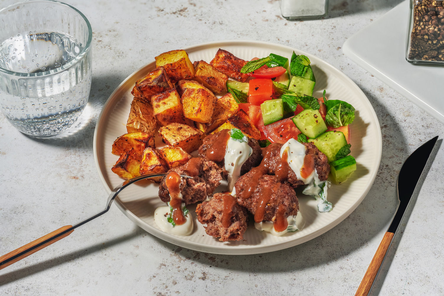 North Indian Inspired Beef Koftas and Mint Yoghurt Recipe | HelloFresh