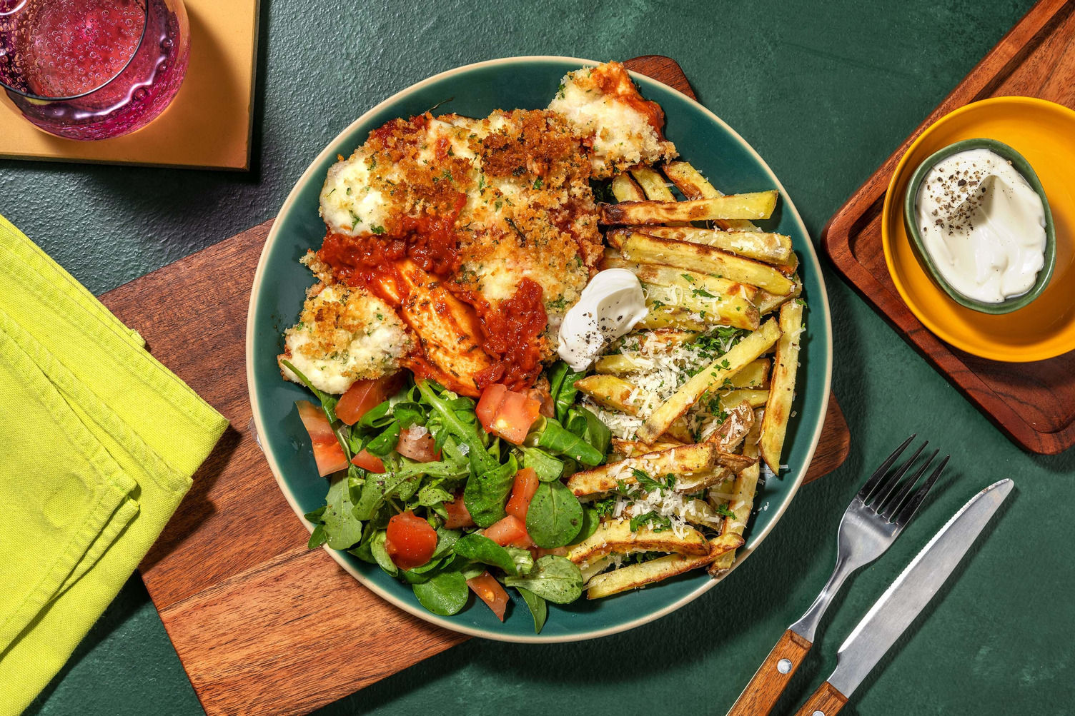 Chicken parmigiana met twee kazen Recept | HelloFresh