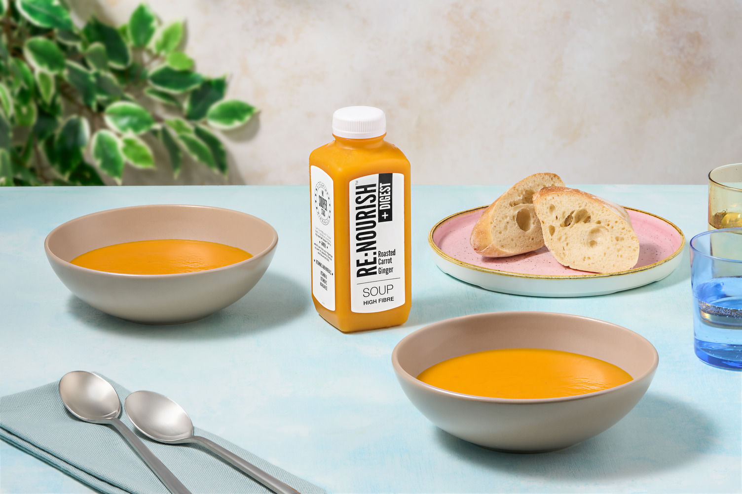 Re:Nourish Digest Soup and Ciabatta Bundle Recipe | HelloFresh