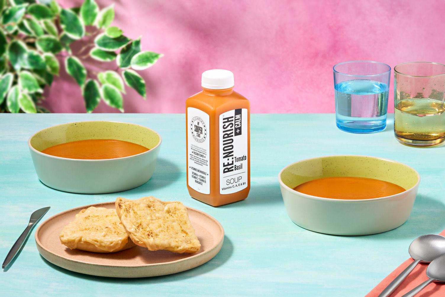 Re:Nourish Calm Soup & Cheesy Ciabatta Bundle Recipe | HelloFresh