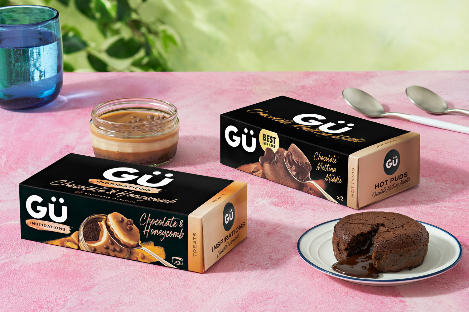 Gü Chocolate Melting Middles and Chocolate & Honeycomb Desserts Variety ...