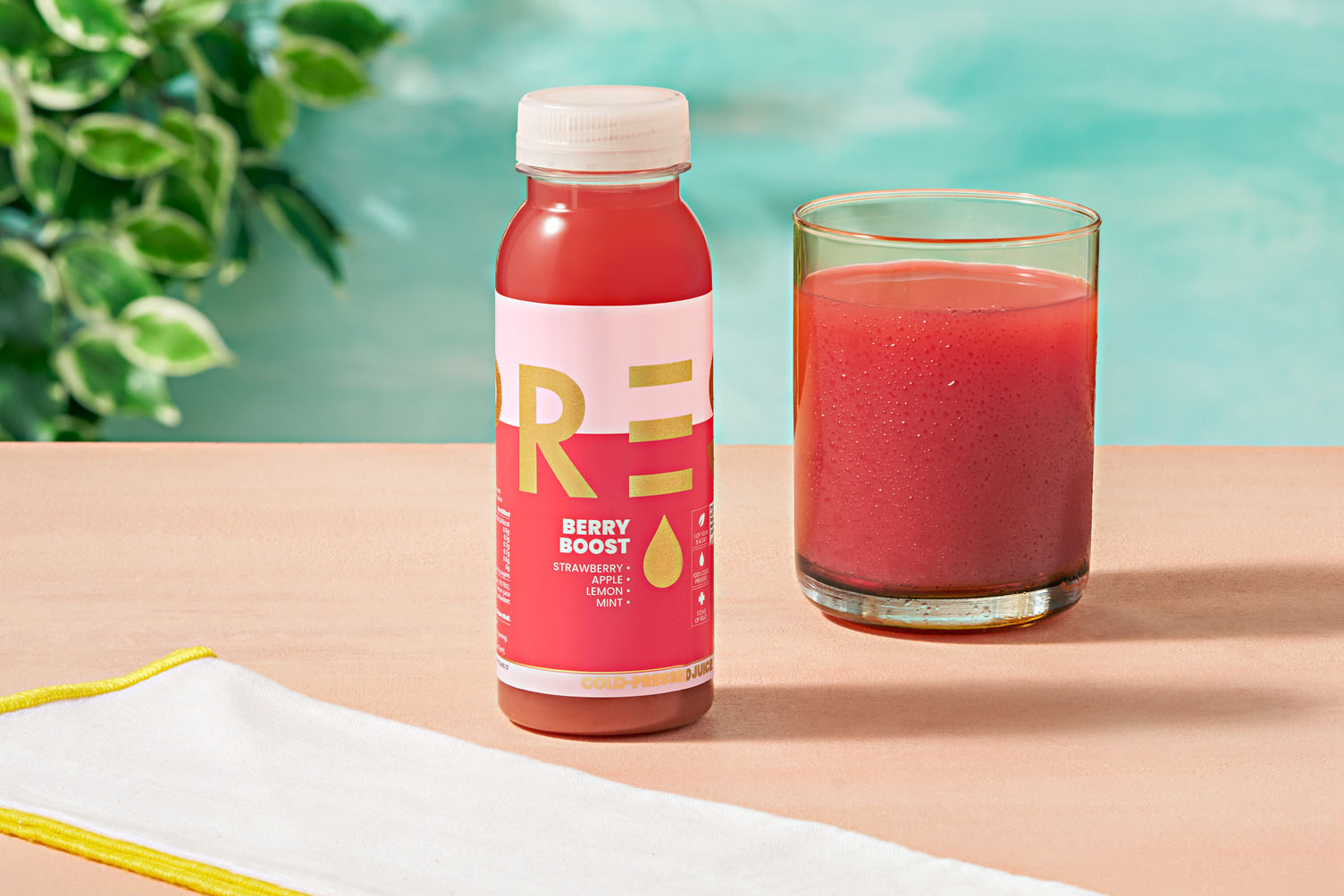 PRESS Berry Boost Juice | Strawberry, Apple Juice, Lemon & Mint Recipe ...