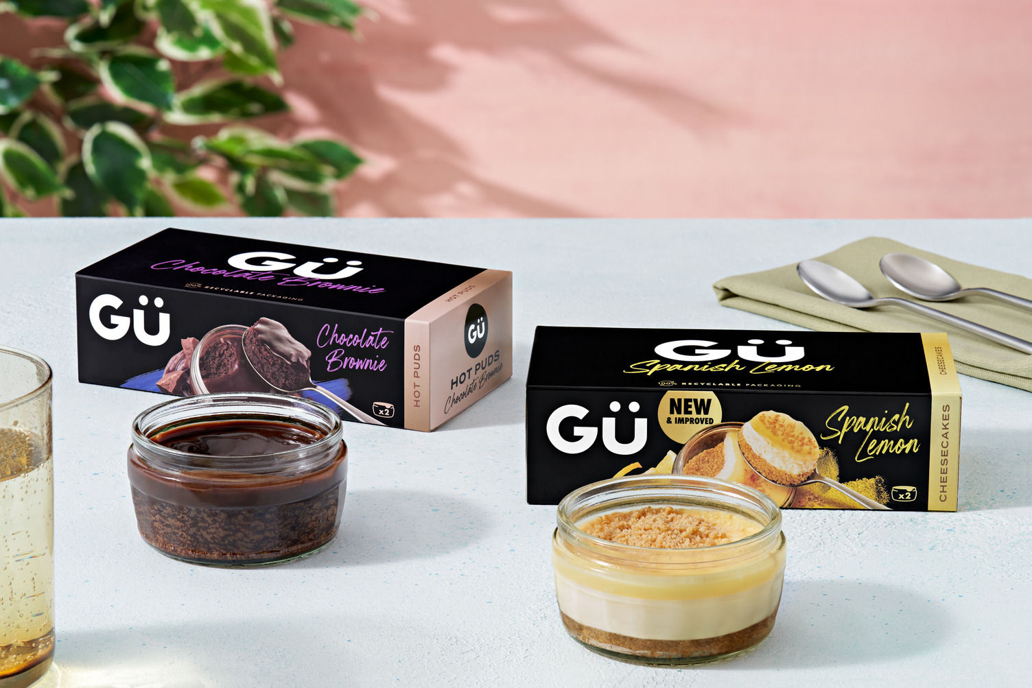 Gu Double Chocolate Brownie and Zesty Lemon Cheesecakes Variety Bundle ...