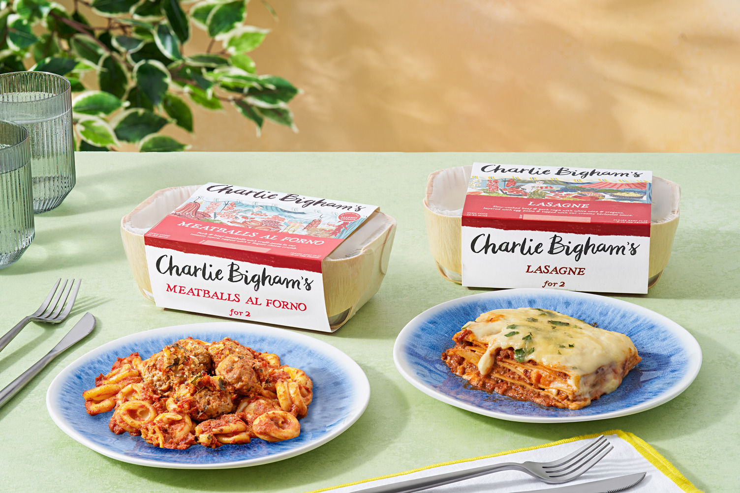 Charlie Bigham's Beef & Pork Lasagne and Meatballs Al Forno Variety ...