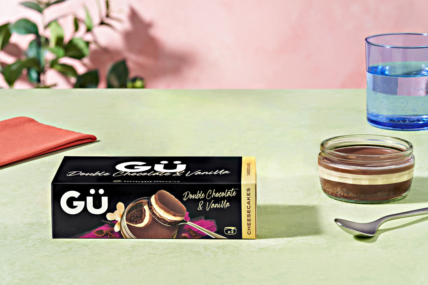 Gü Double Chocolate & Vanilla Cheesecakes Recipe | HelloFresh