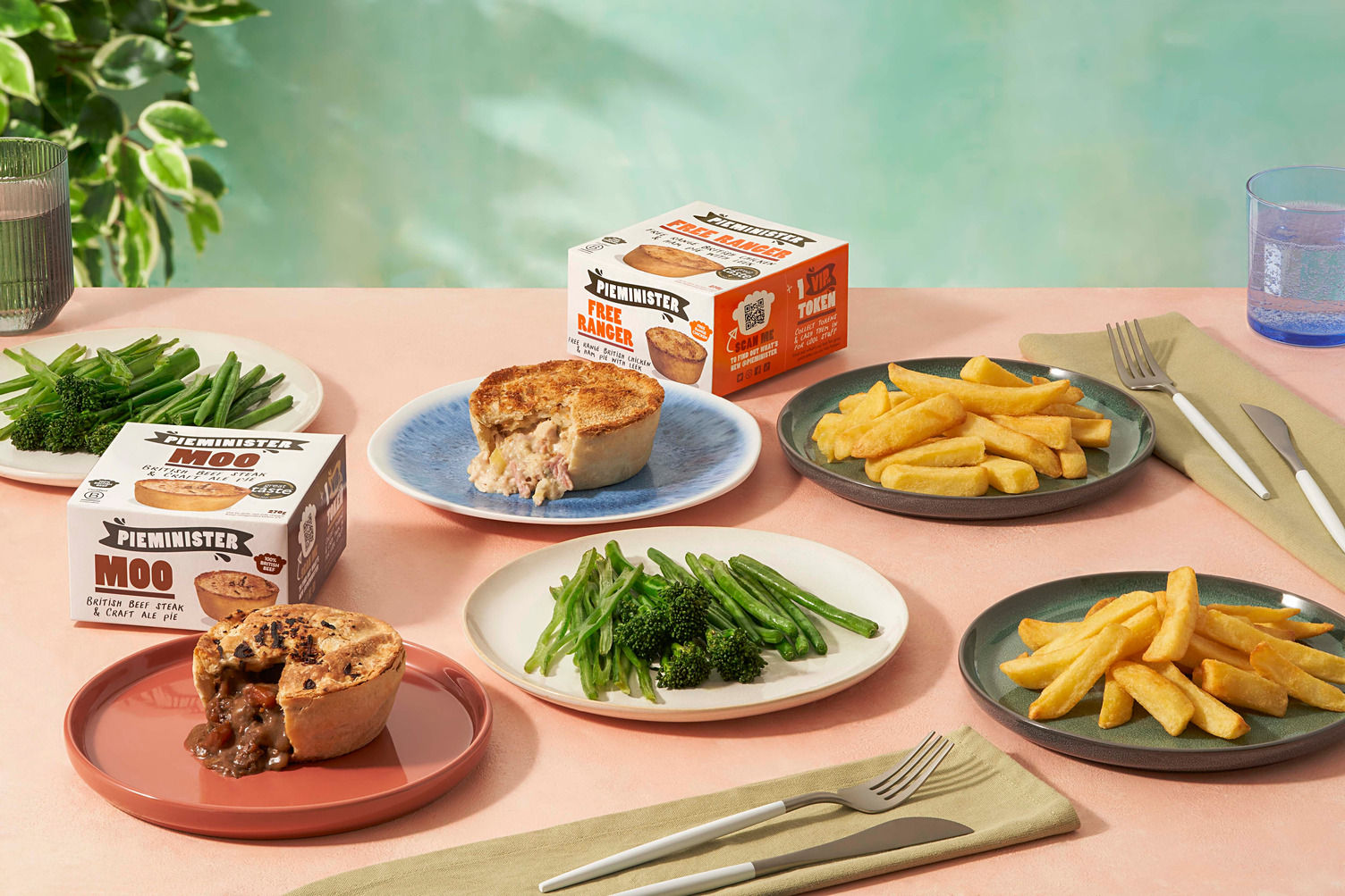 Pies & Chips Bundle | 1 x Pieminister Chicken Pie and 1 x Beef Pie ...
