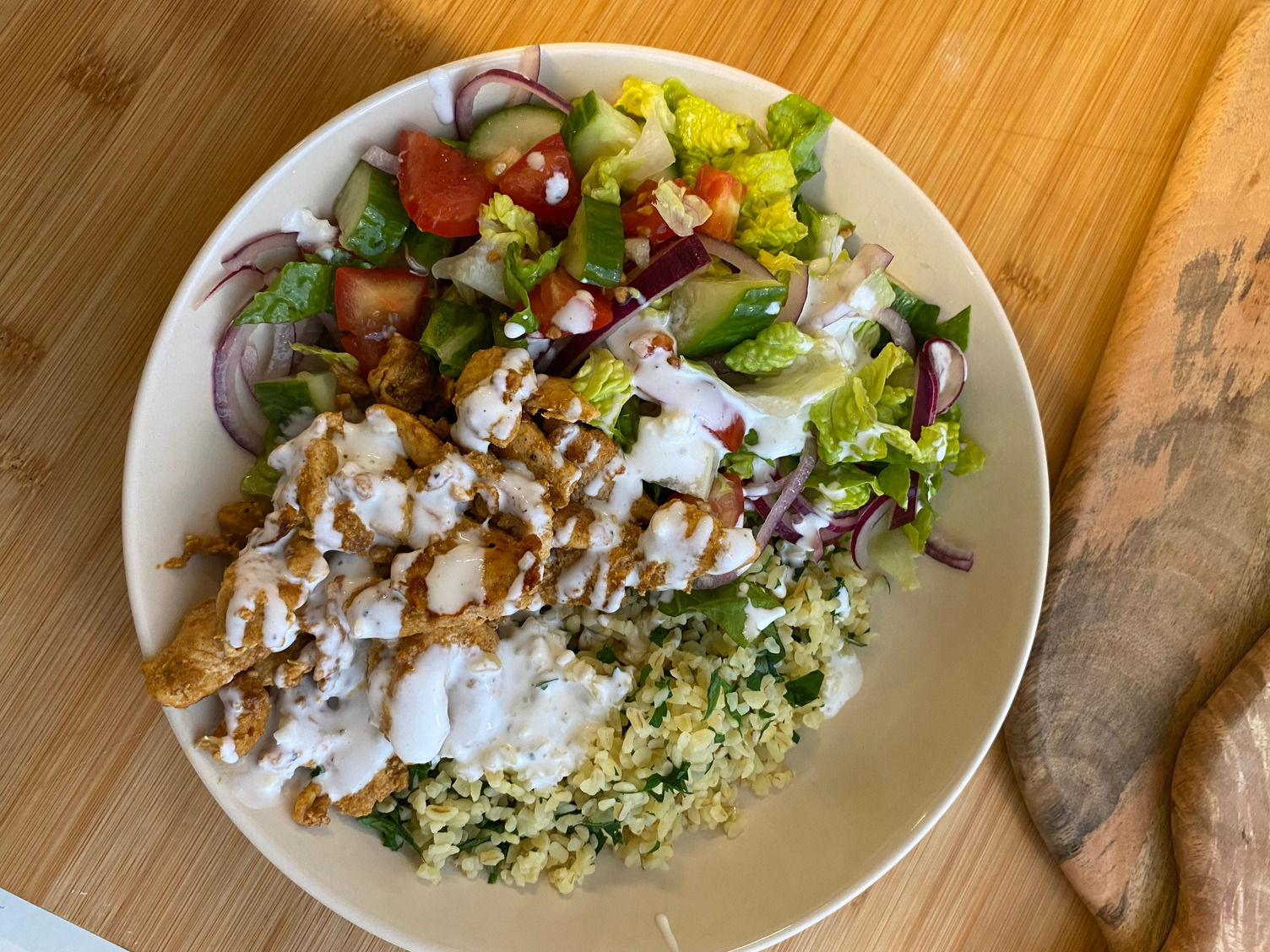 Spiced chicken bulgur bowl | HelloFresh