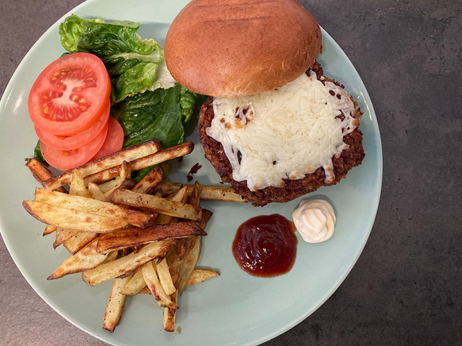 Cheesy Vegetarian Bean Burger | HelloFresh