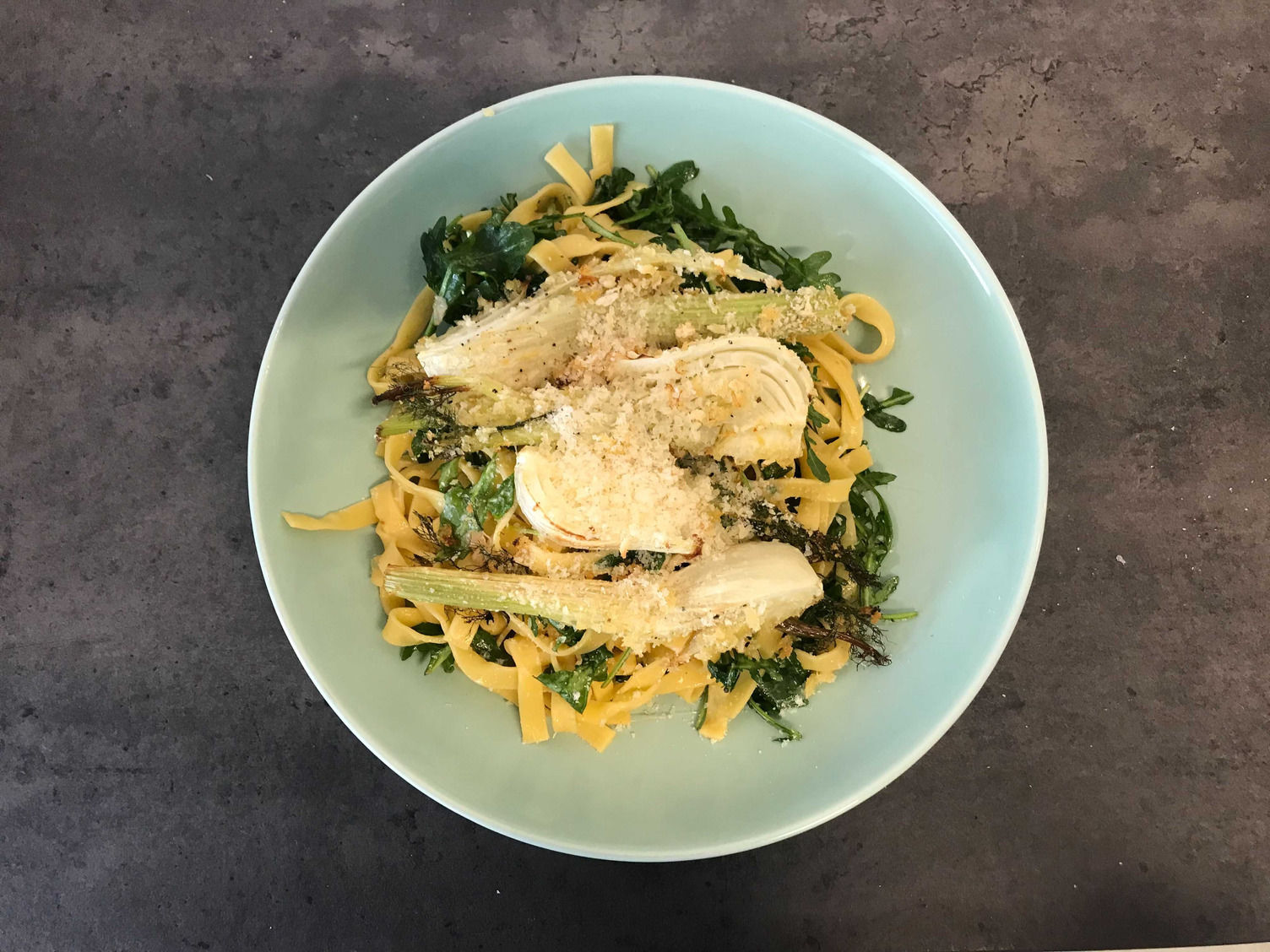 Creamy thyme pasta with crispy fennel | HelloFresh
