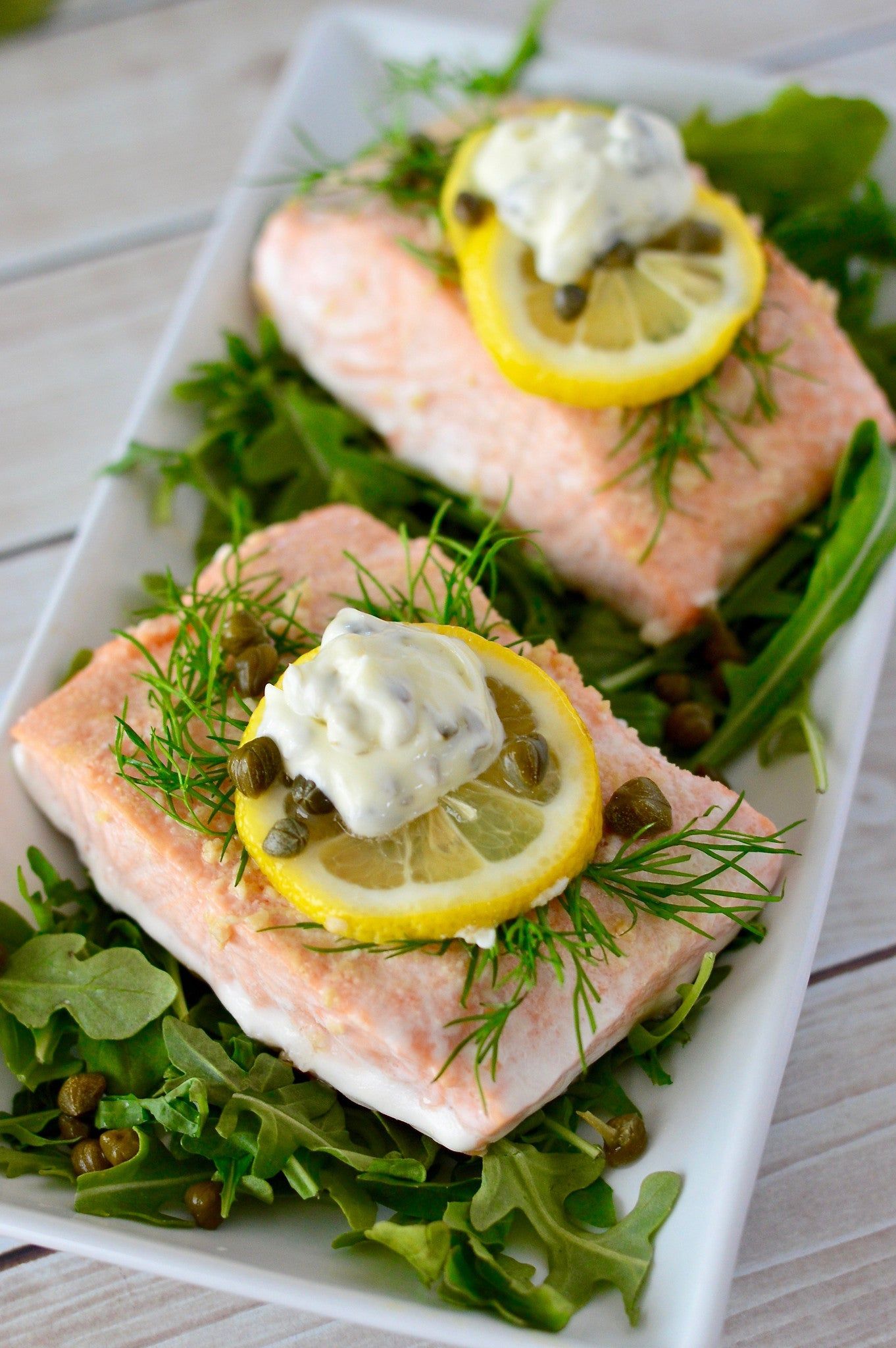 Crispy Pan Seared Salmon and Caper Aioli Recipe | HelloFresh