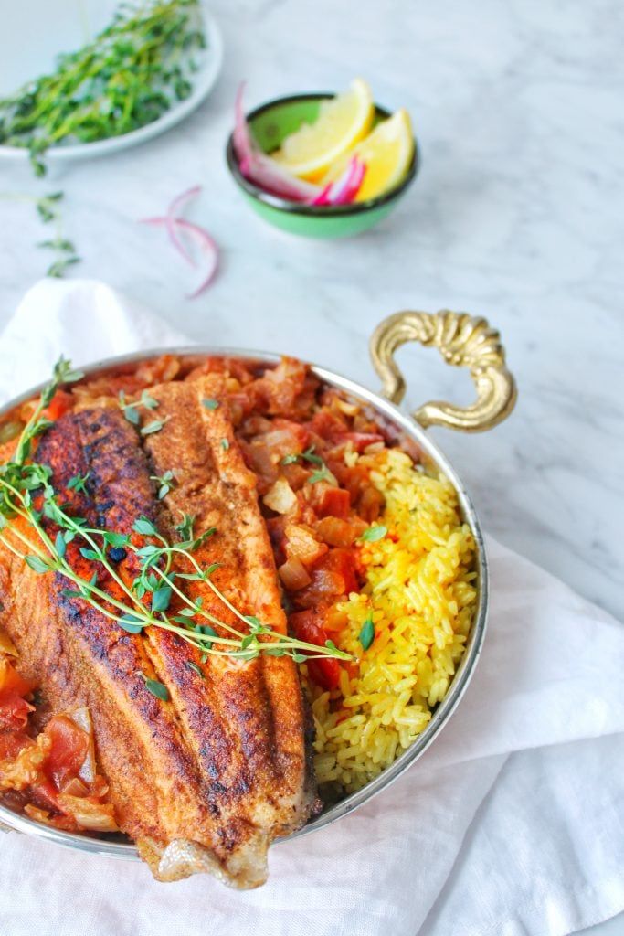 Speedy Middle-Eastern Fish Bowl Recipe | HelloFresh