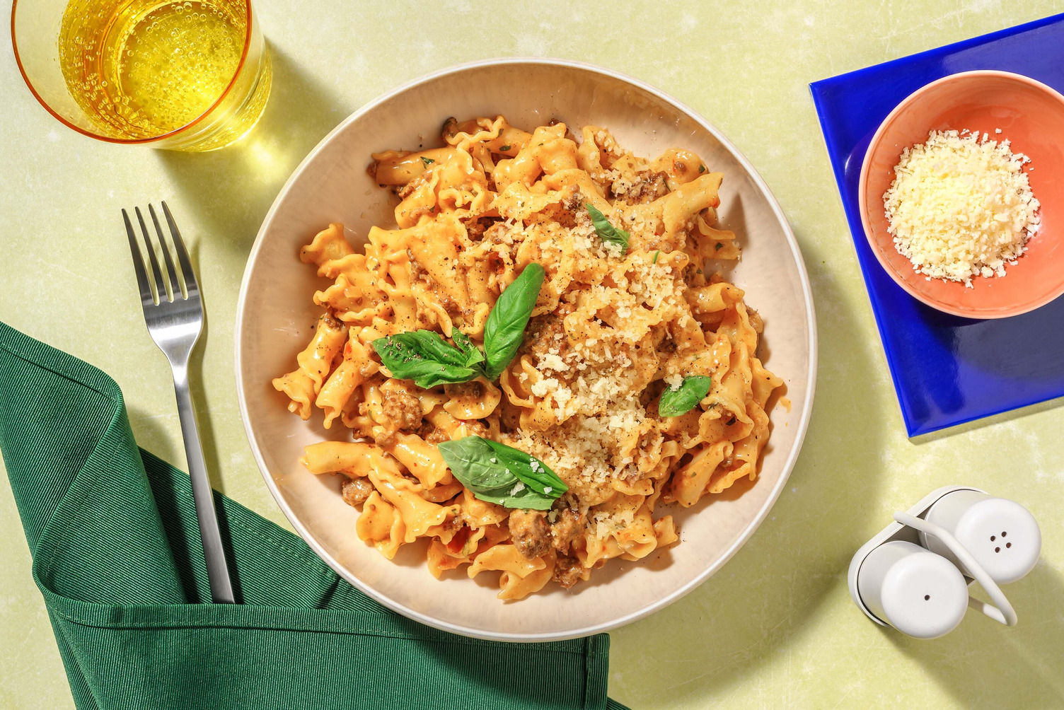 Tomatige Gigli-Pasta mit Rinderhackfleisch Rezept | HelloFresh