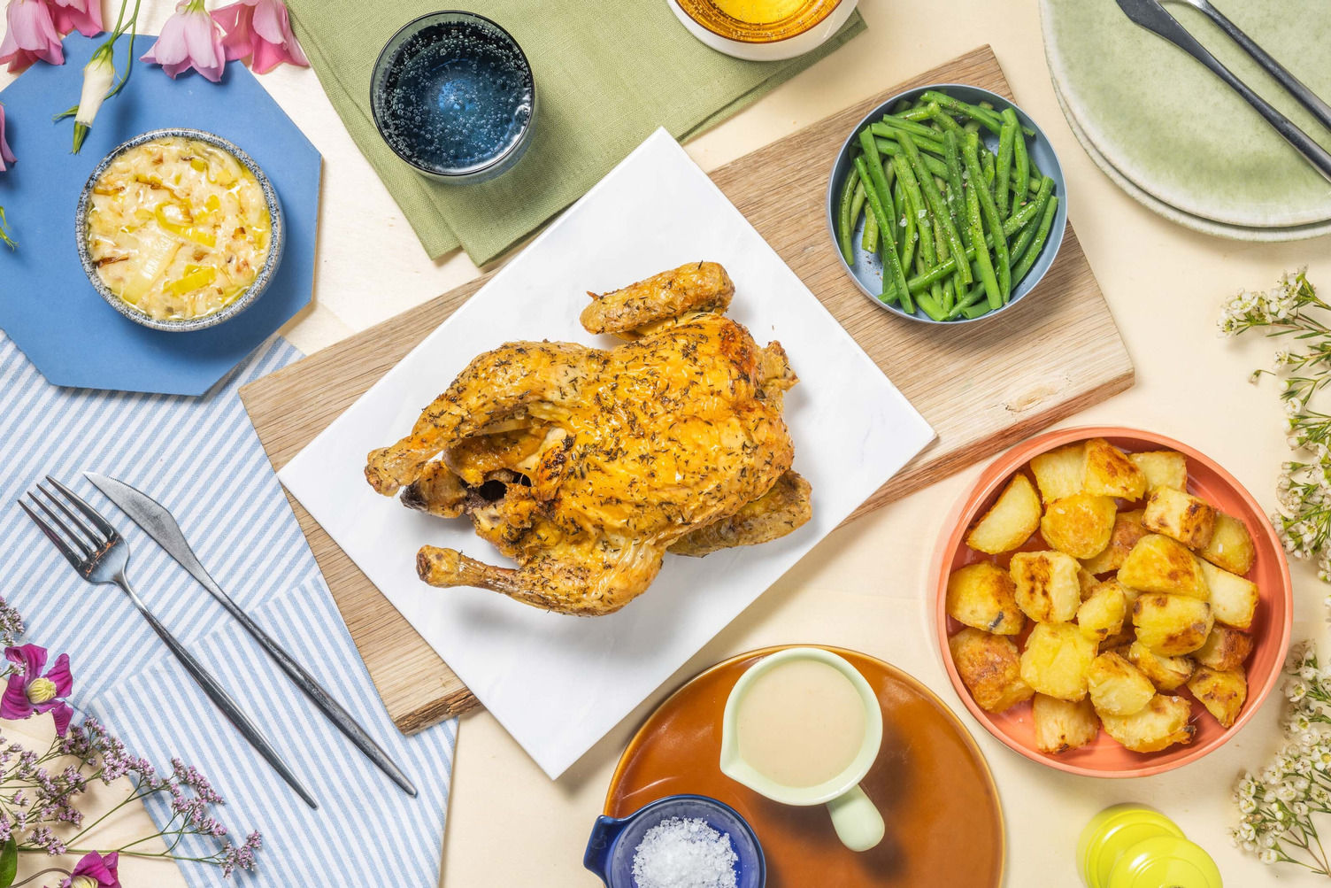 Easter Thyme Roasted Chicken and Gravy Recipe | HelloFresh