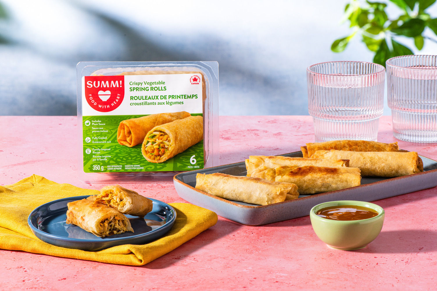 Veggie Spring Rolls with housemade plum sauce Recipe | HelloFresh