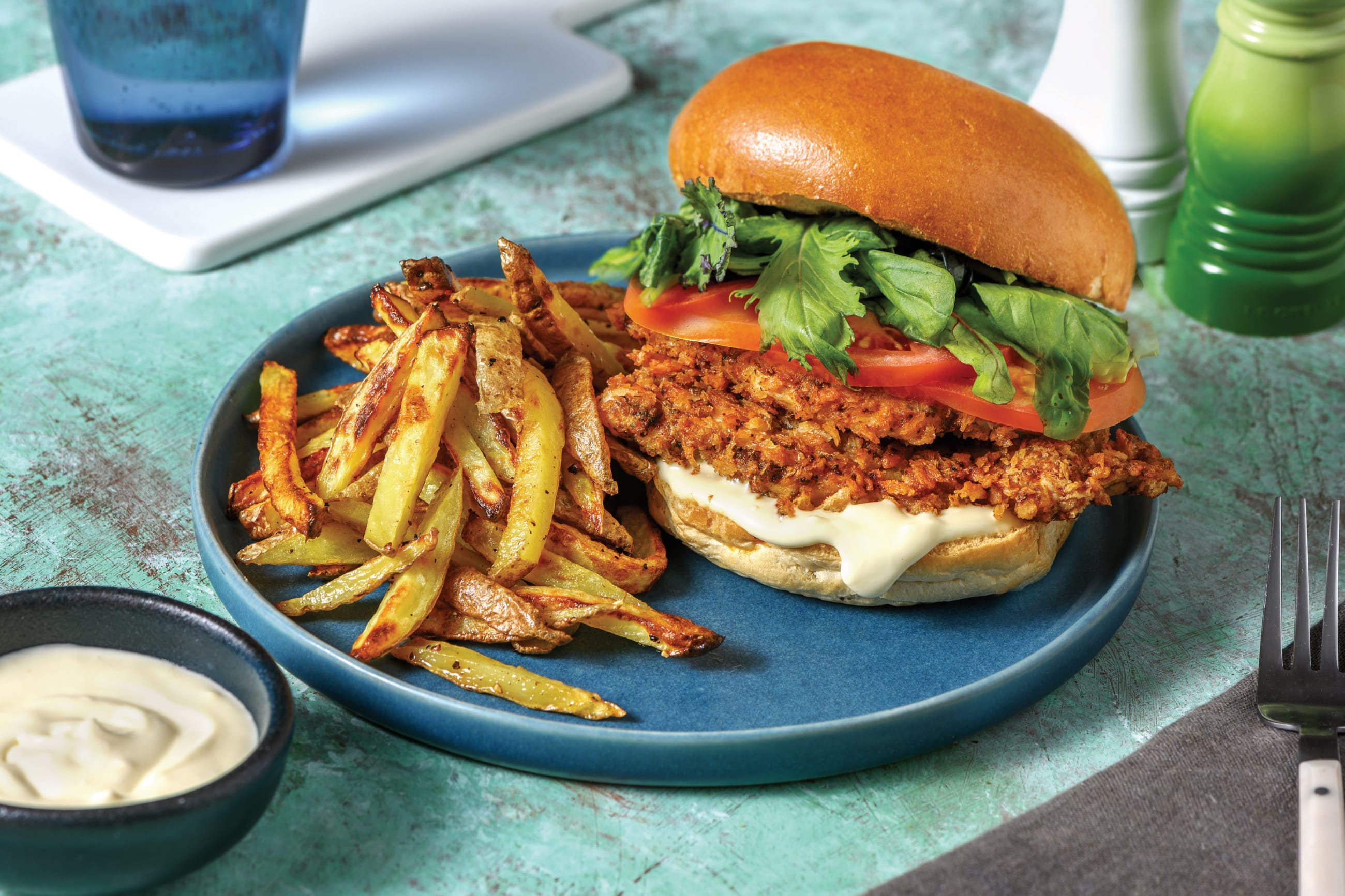 All-American Crumbed Chicken Burger Recipe | HelloFresh