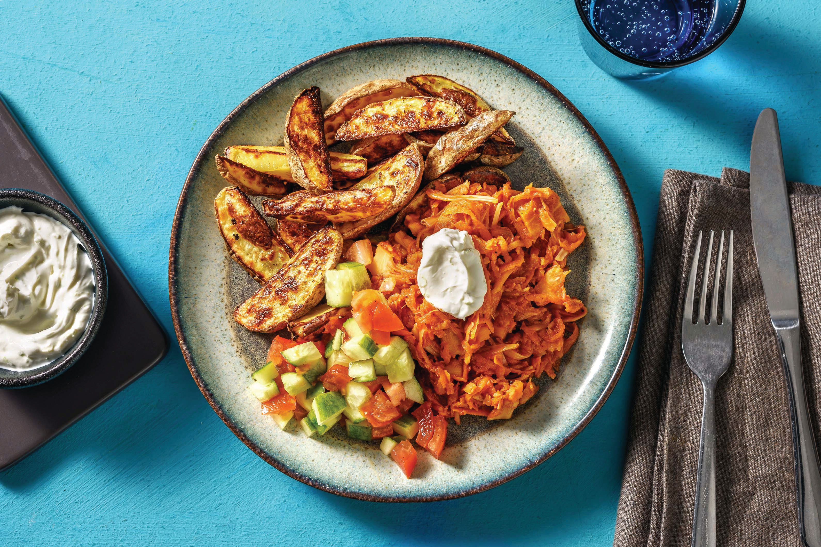 All-American Jackfruit Loaded Wedges Recipe | HelloFresh