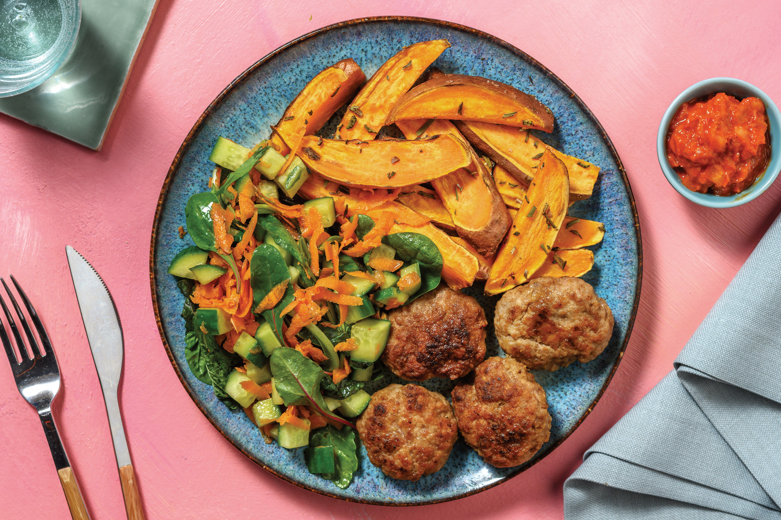 All-American Pork Rissoles Recipe | HelloFresh