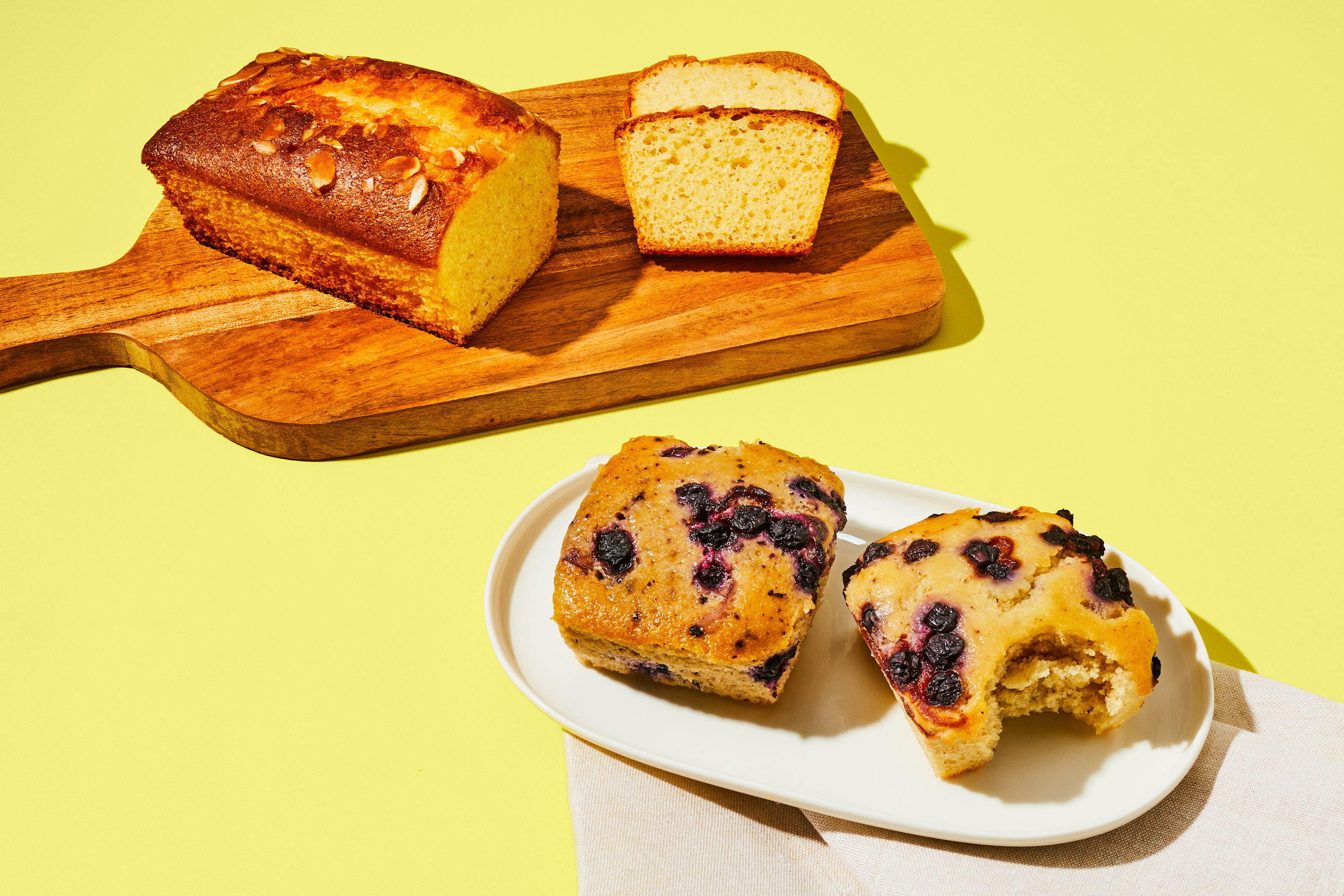 Almond Loaf Cake + Blueberry Muffins Recipe | HelloFresh