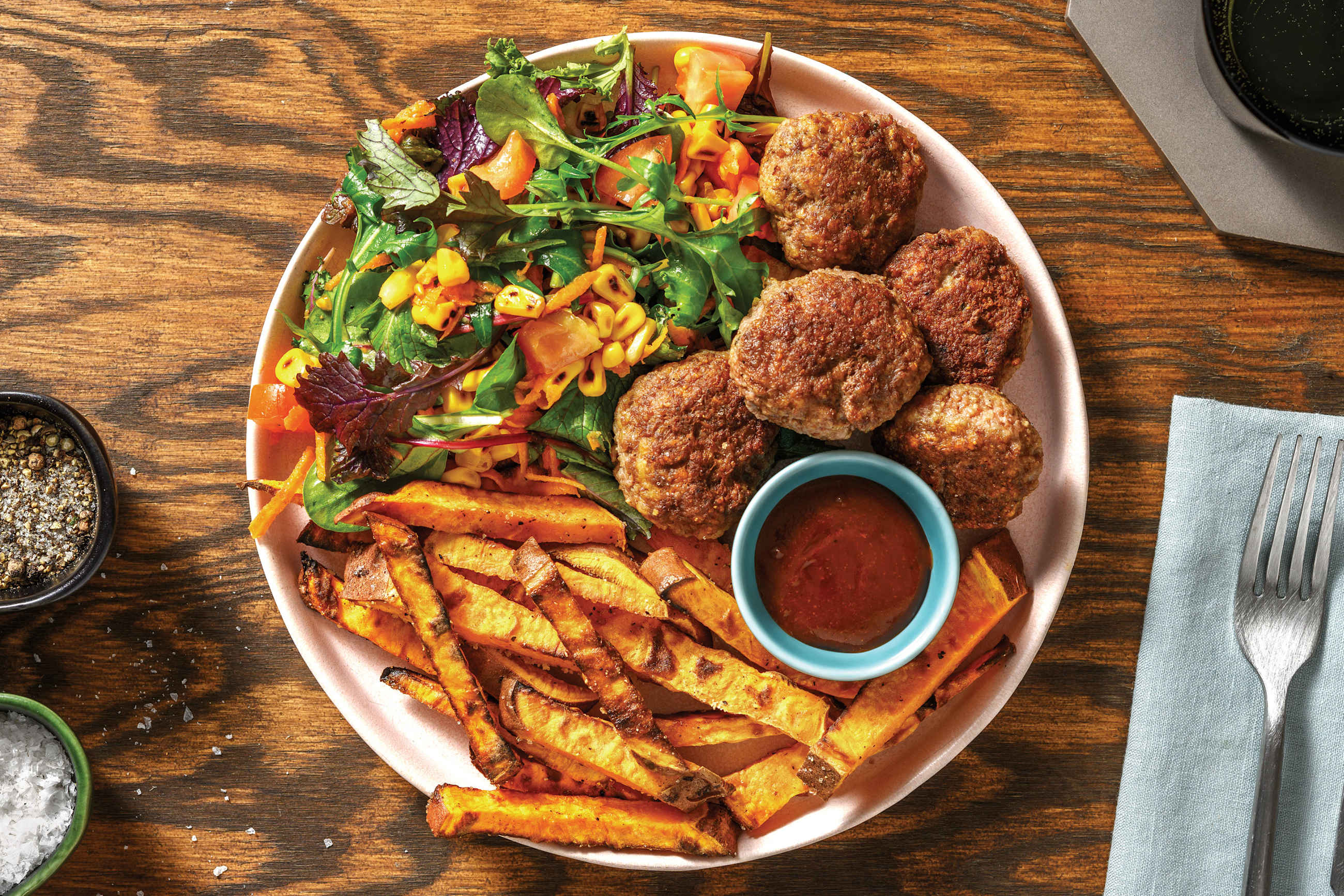 Louisiana BBQ Beef Rissoles Recipe | HelloFresh