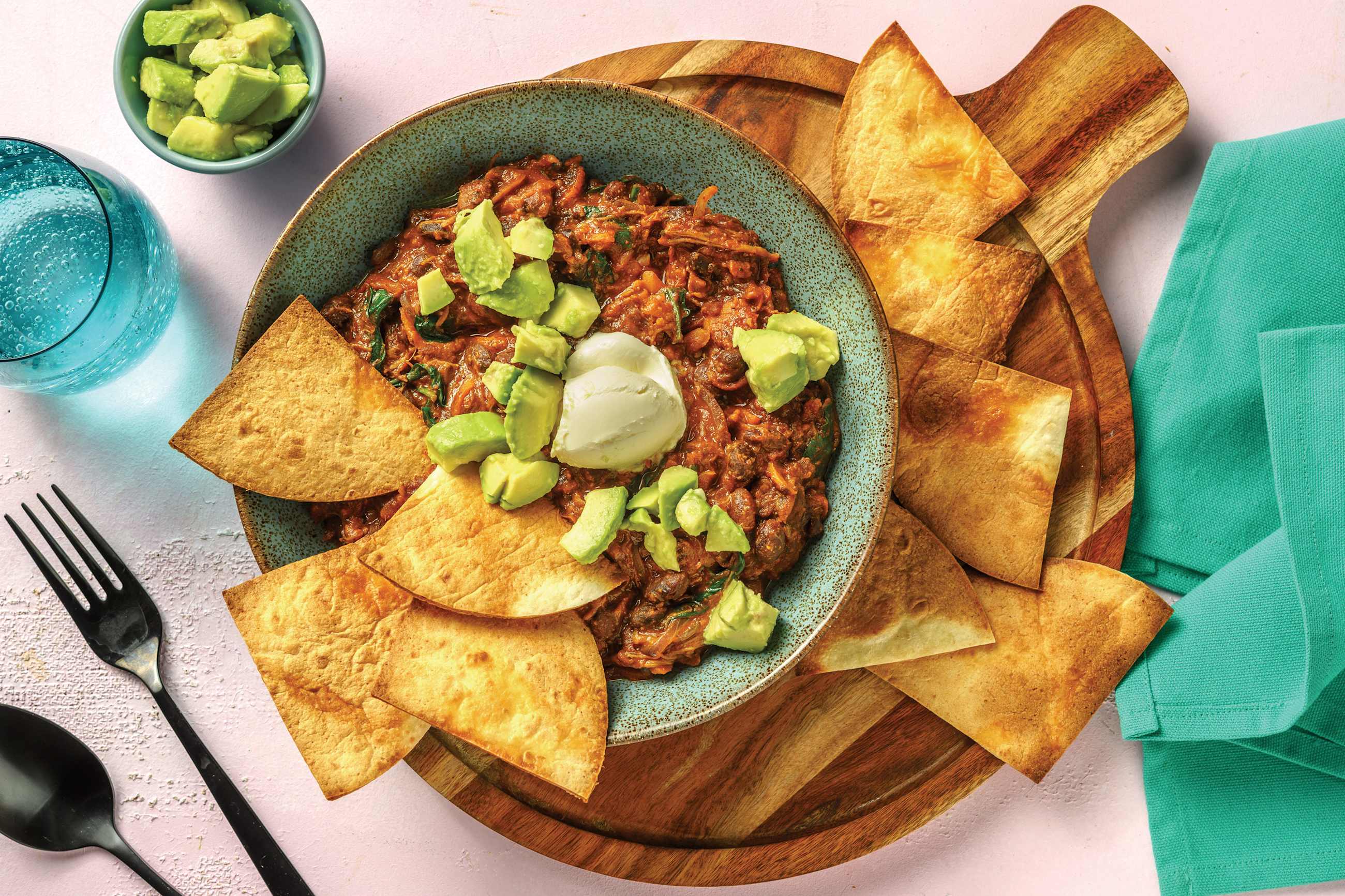 American Pulled Beef & Black Bean Chilli Recipe | HelloFresh