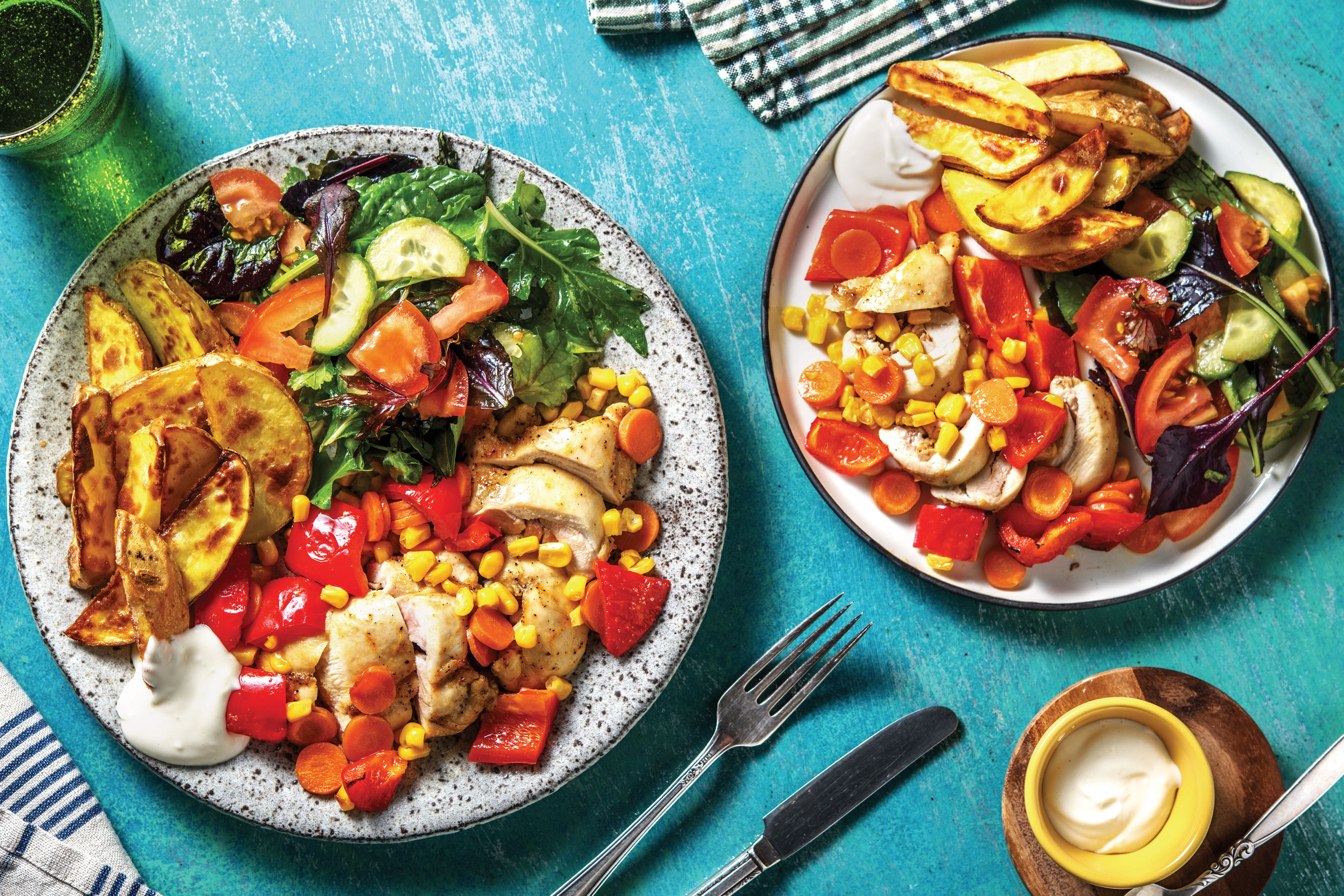 American Spiced Chicken Tray Bake Recipe | HelloFresh