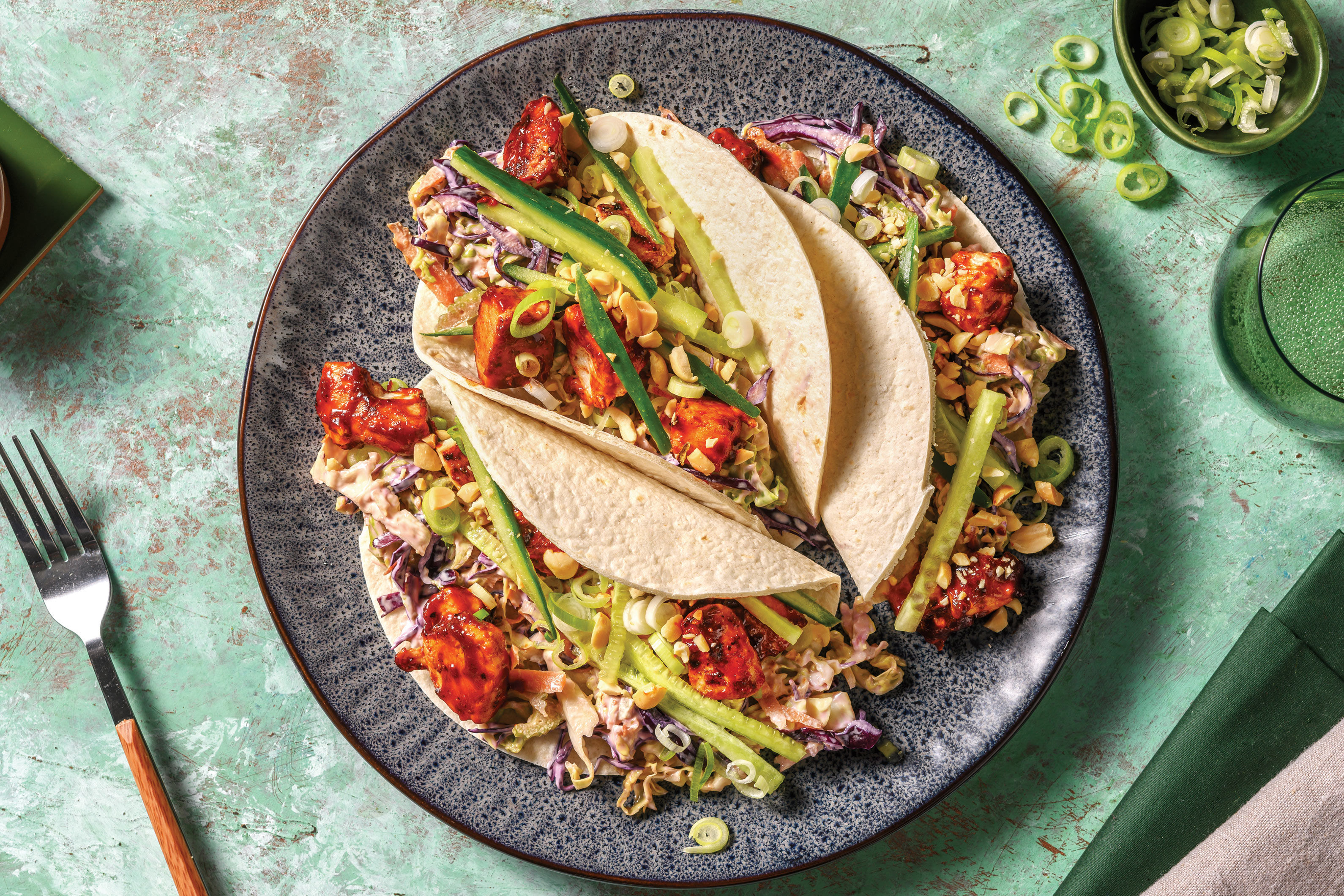 Asian Chicken Tacos & Creamy Celery Slaw Recipe | HelloFresh
