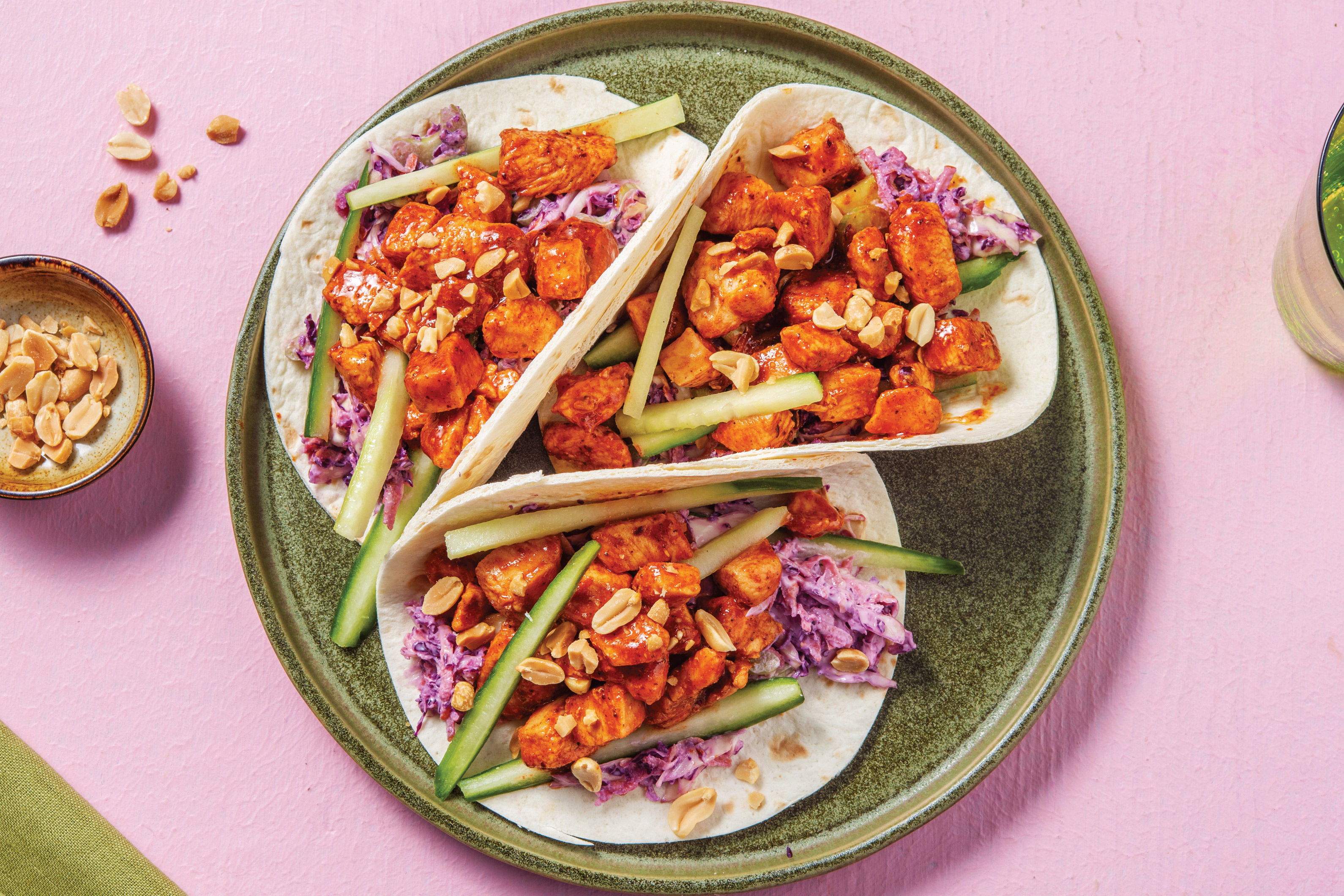 Easy Asian Chicken Tacos & Creamy Soy Slaw Recipe | HelloFresh