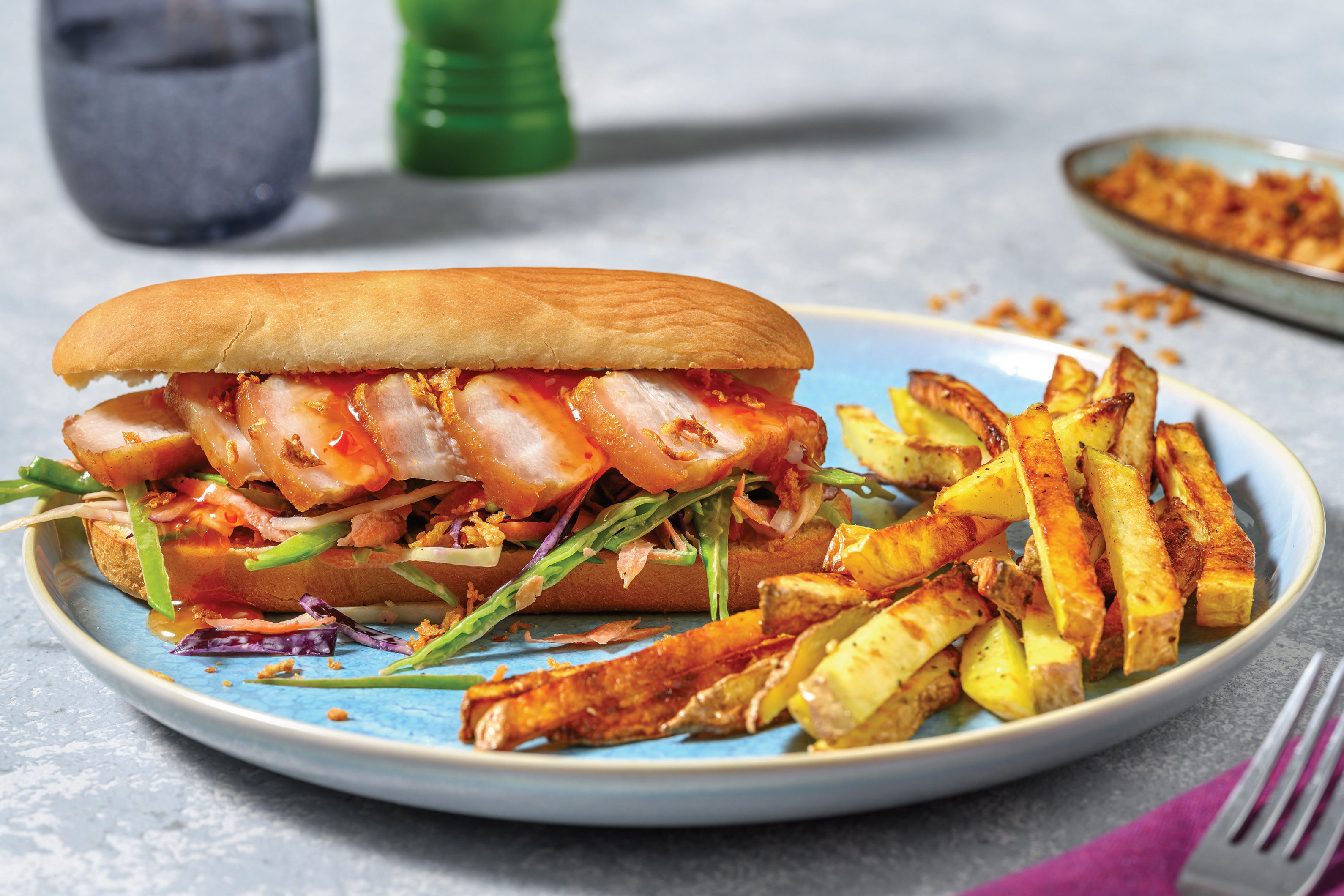 Asian Pork Belly Rolls & Pea Pod Slaw Recipe | HelloFresh