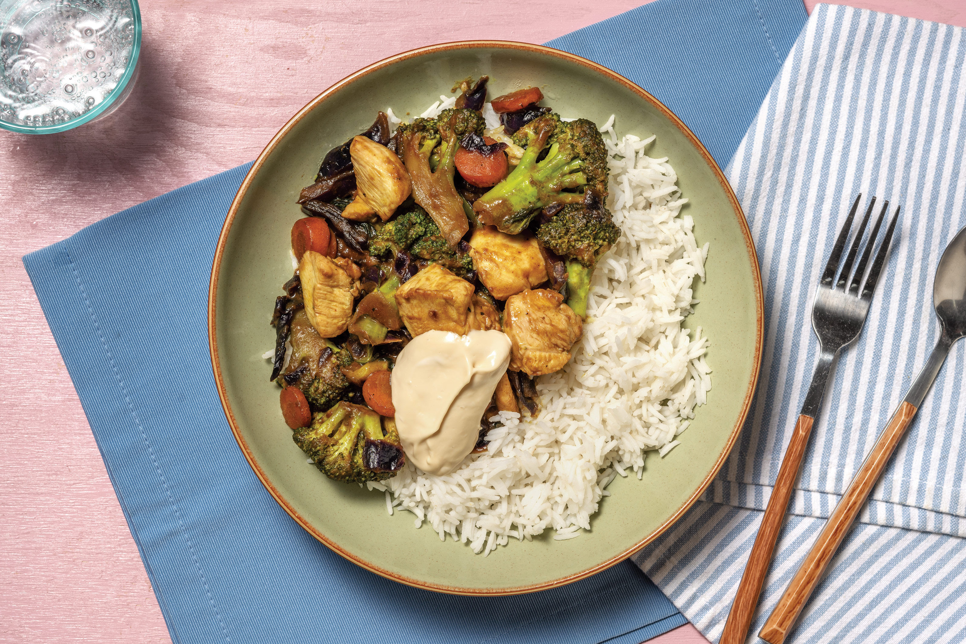 Asian Stir-Fried Chicken & Nutty Garlic Rice Recipe | HelloFresh