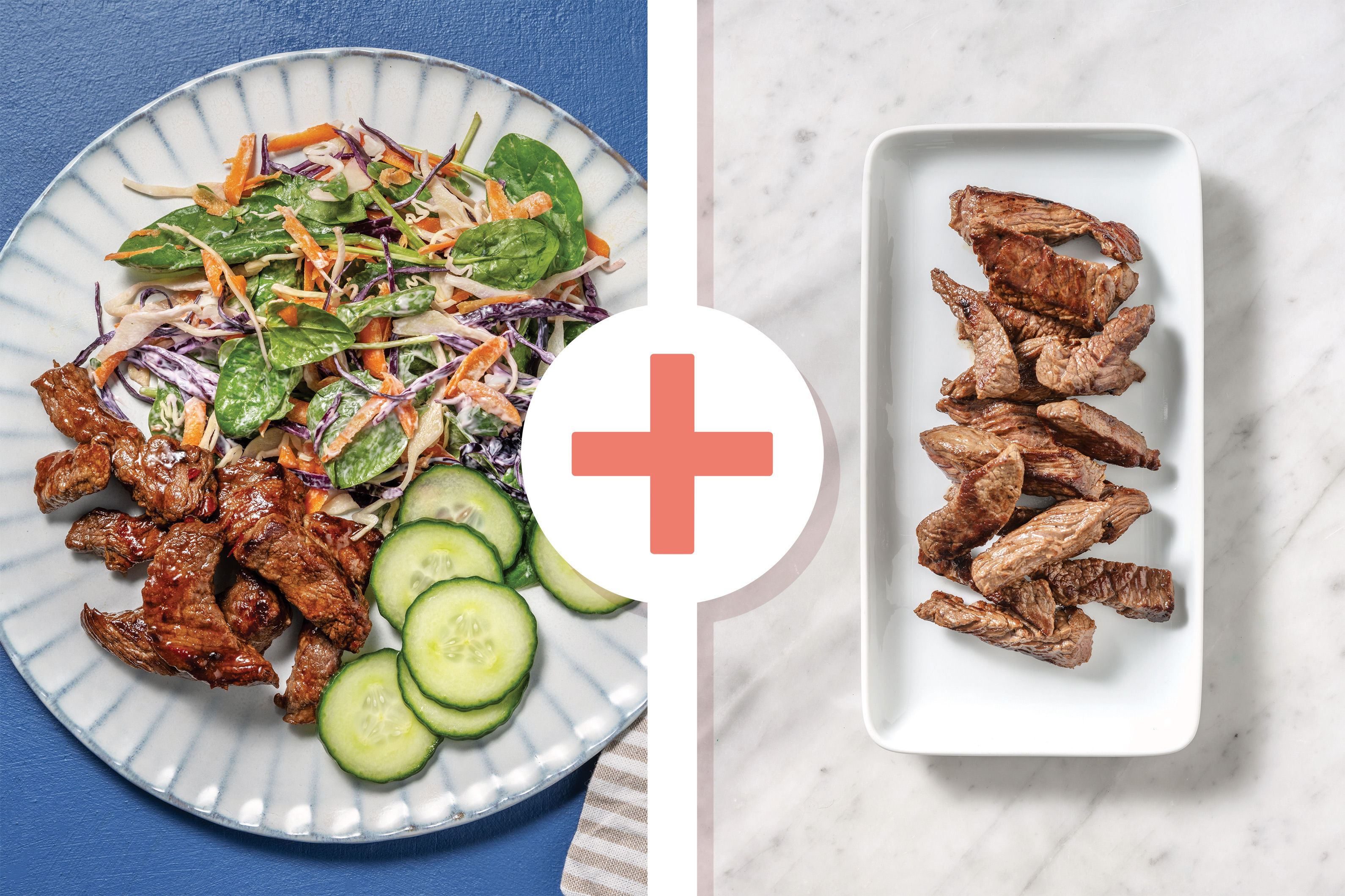 Asian-Style Double Beef & Rainbow Slaw Recipe | HelloFresh