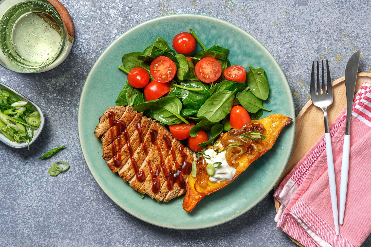 Carb Smart BBQ Pork Plate Recipe | HelloFresh