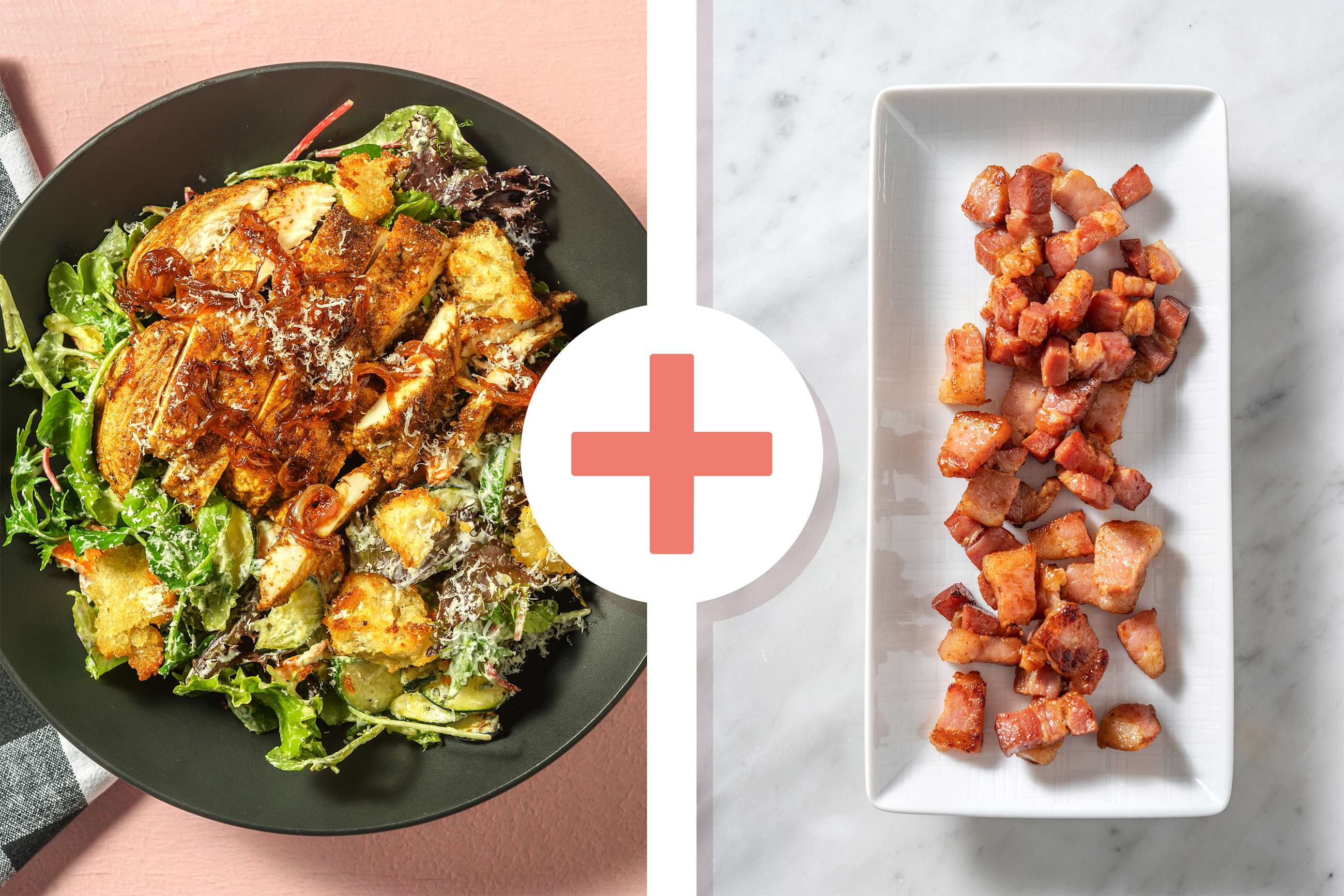 Aussie Chicken, Bacon & Garlic Crouton Salad Recipe | HelloFresh