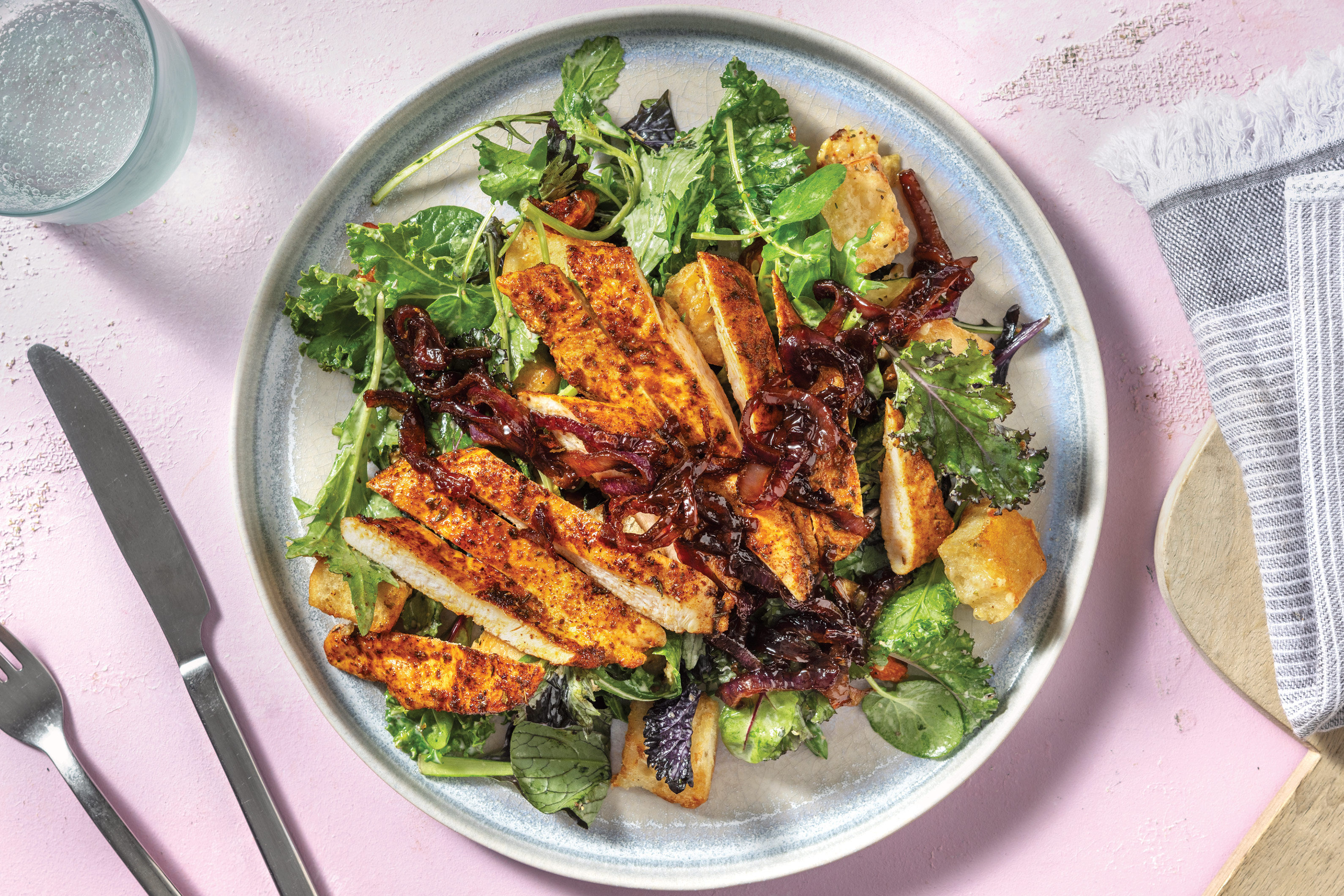 Aussie Chicken & Garlic Crouton Salad Recipe | HelloFresh