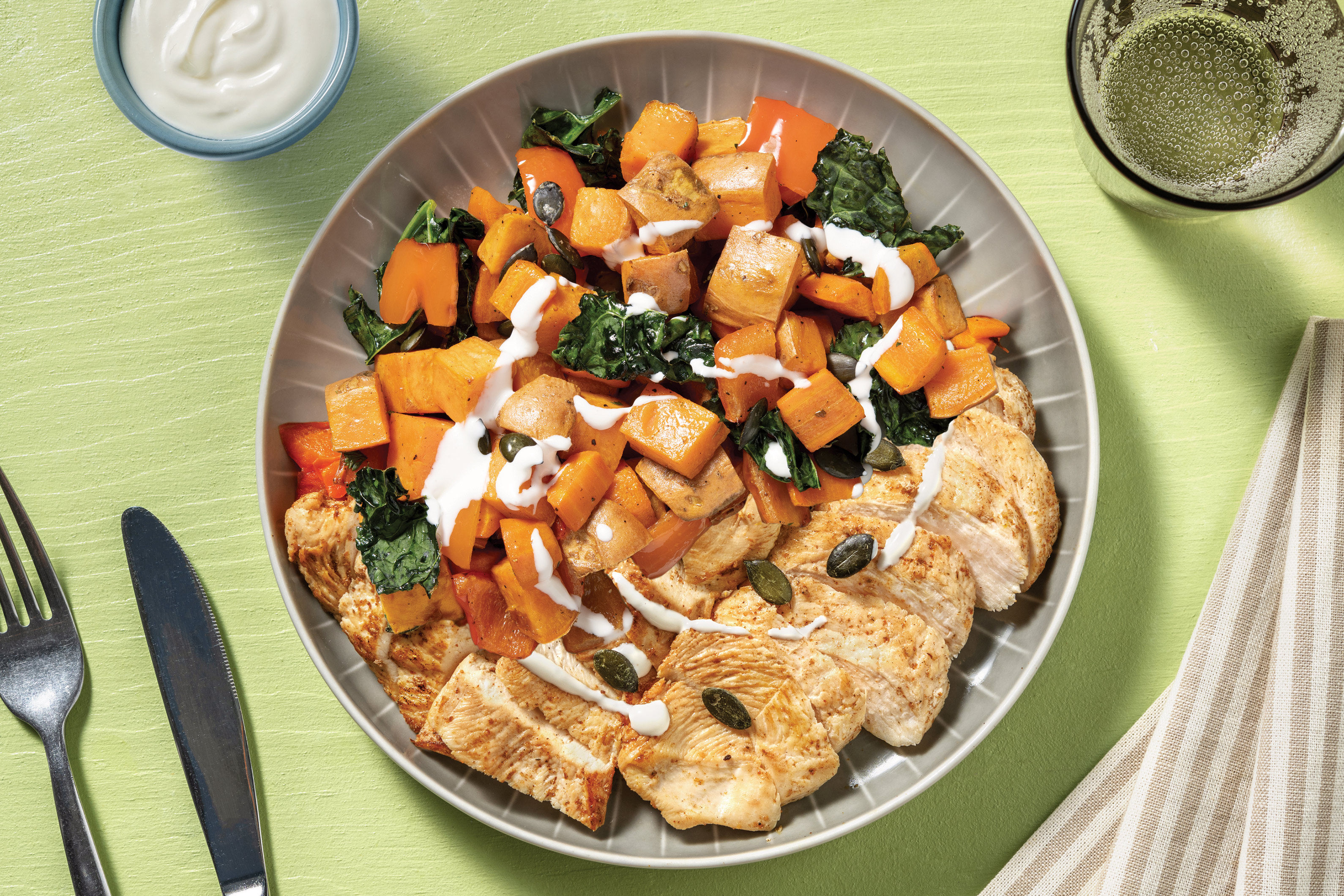 Aussie-Spiced Chicken & Roast Veggie Toss Recipe | HelloFresh