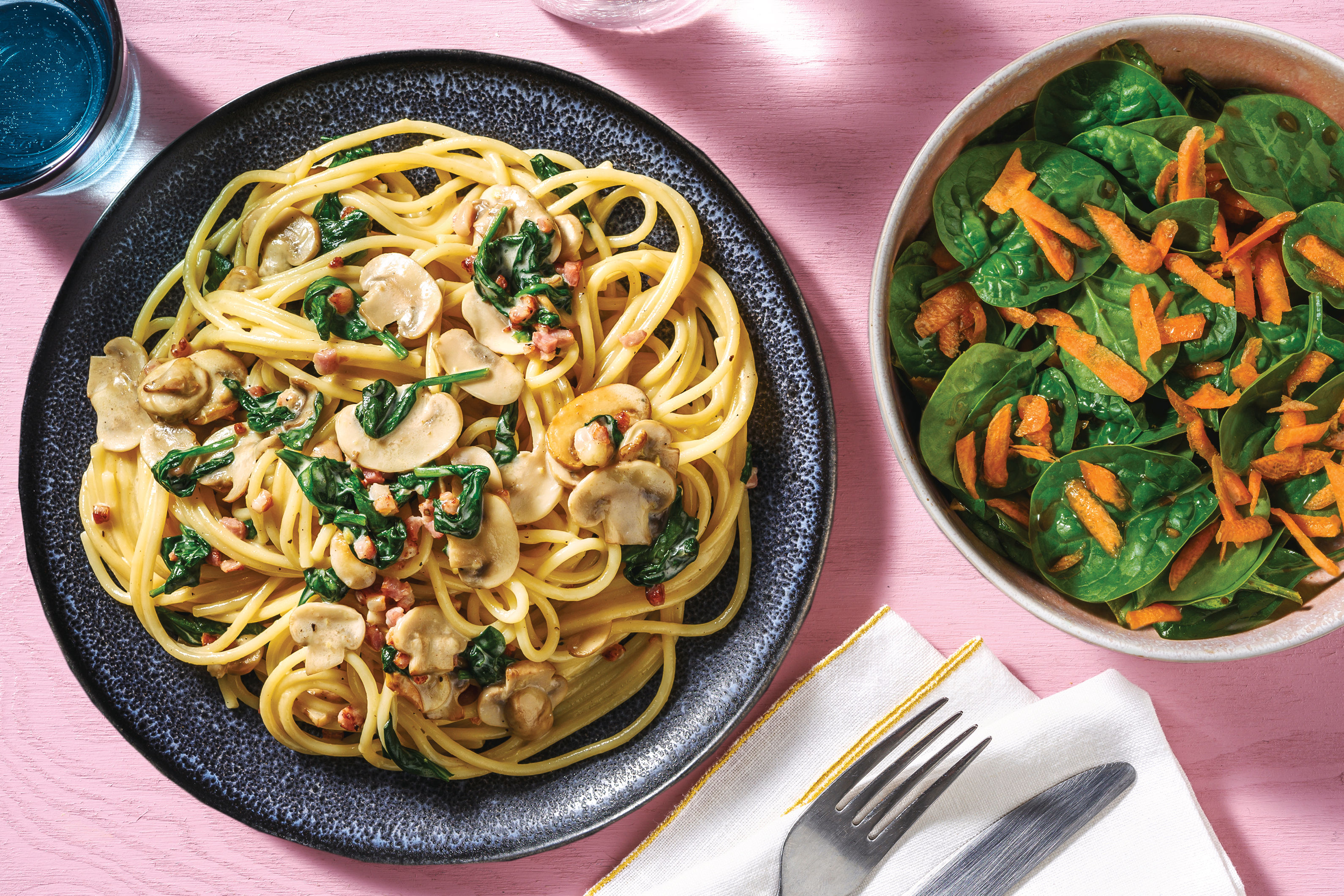 Bacon, Mushroom & Parmesan Spaghetti Recipe | HelloFresh