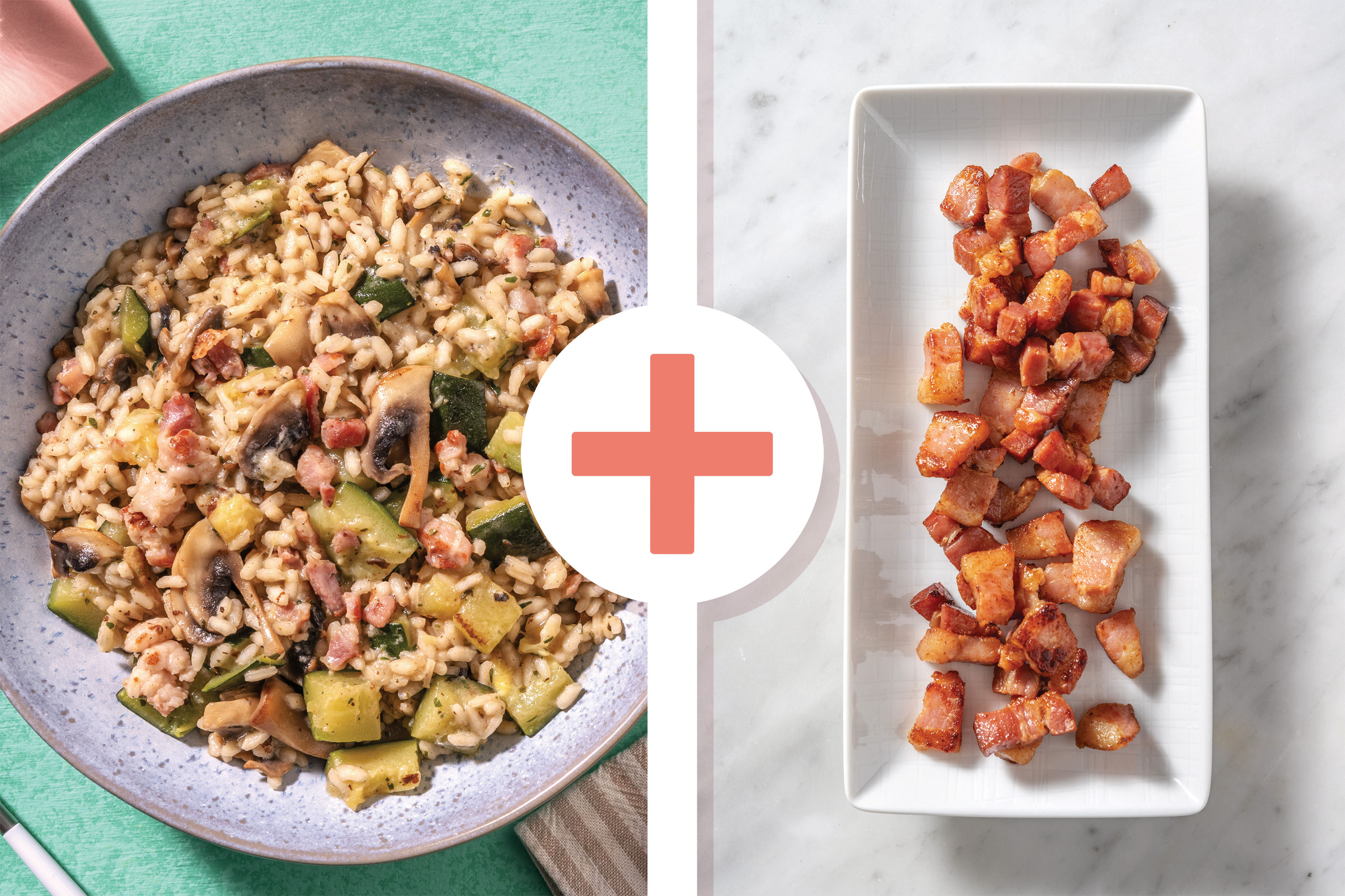 Double Bacon, Mushroom & Parsley Risotto Recipe | HelloFresh