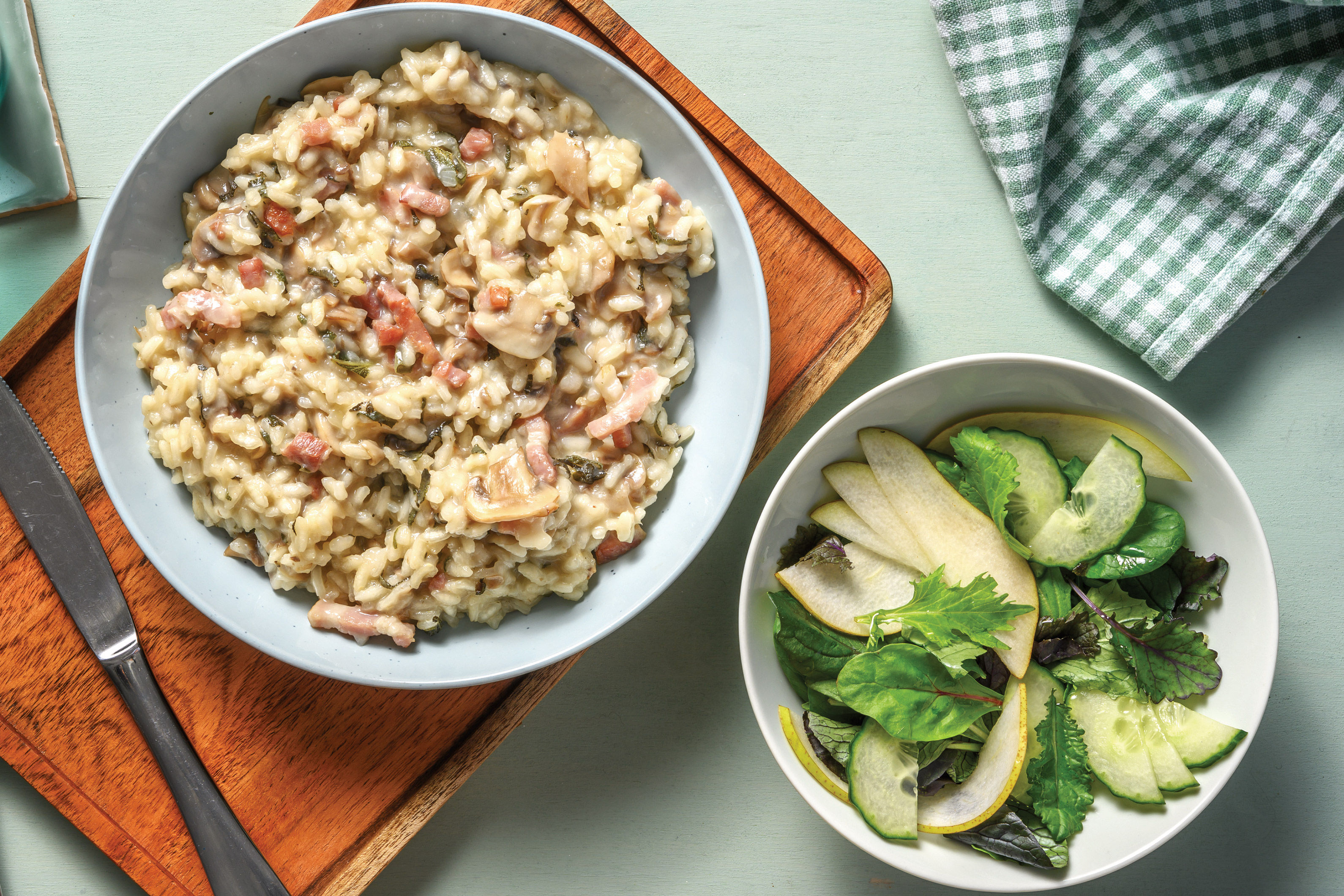 Bacon, Mushroom & Sage Risotto Recipe | HelloFresh
