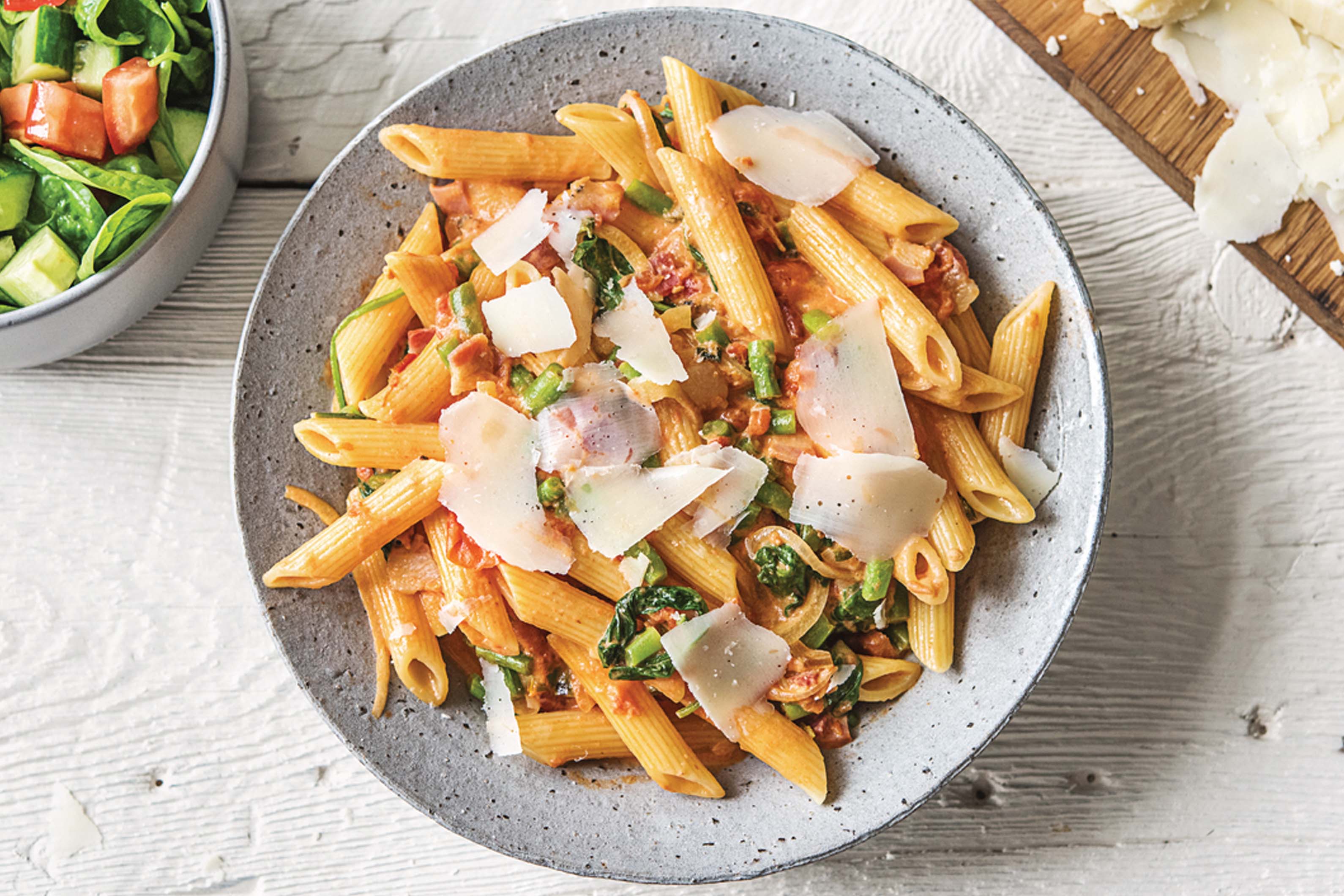 Creamy Bacon Penne with Parmesan Recipe | HelloFresh