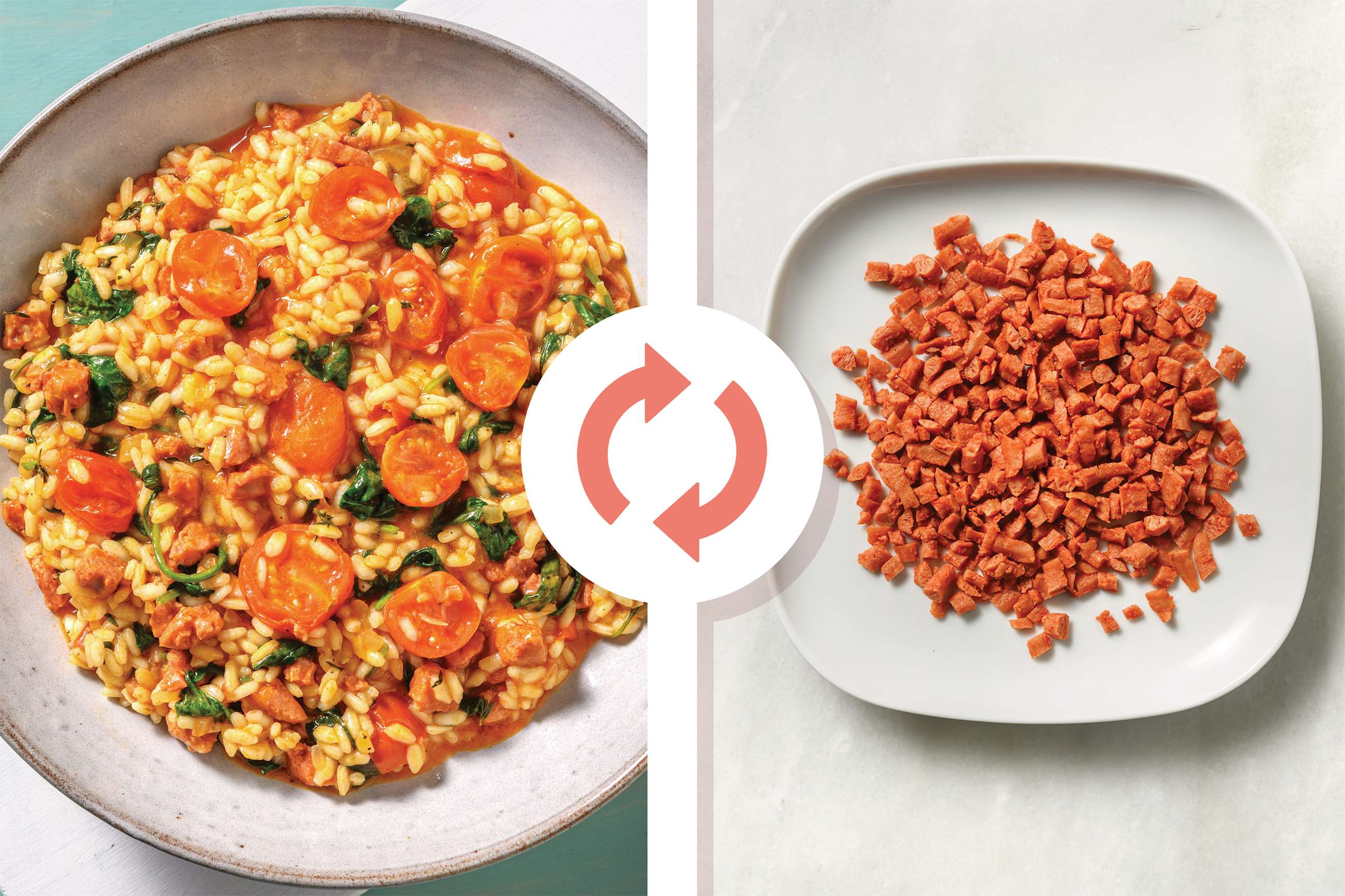 Plant-Based Bacon & Spinach Risotto Recipe | HelloFresh