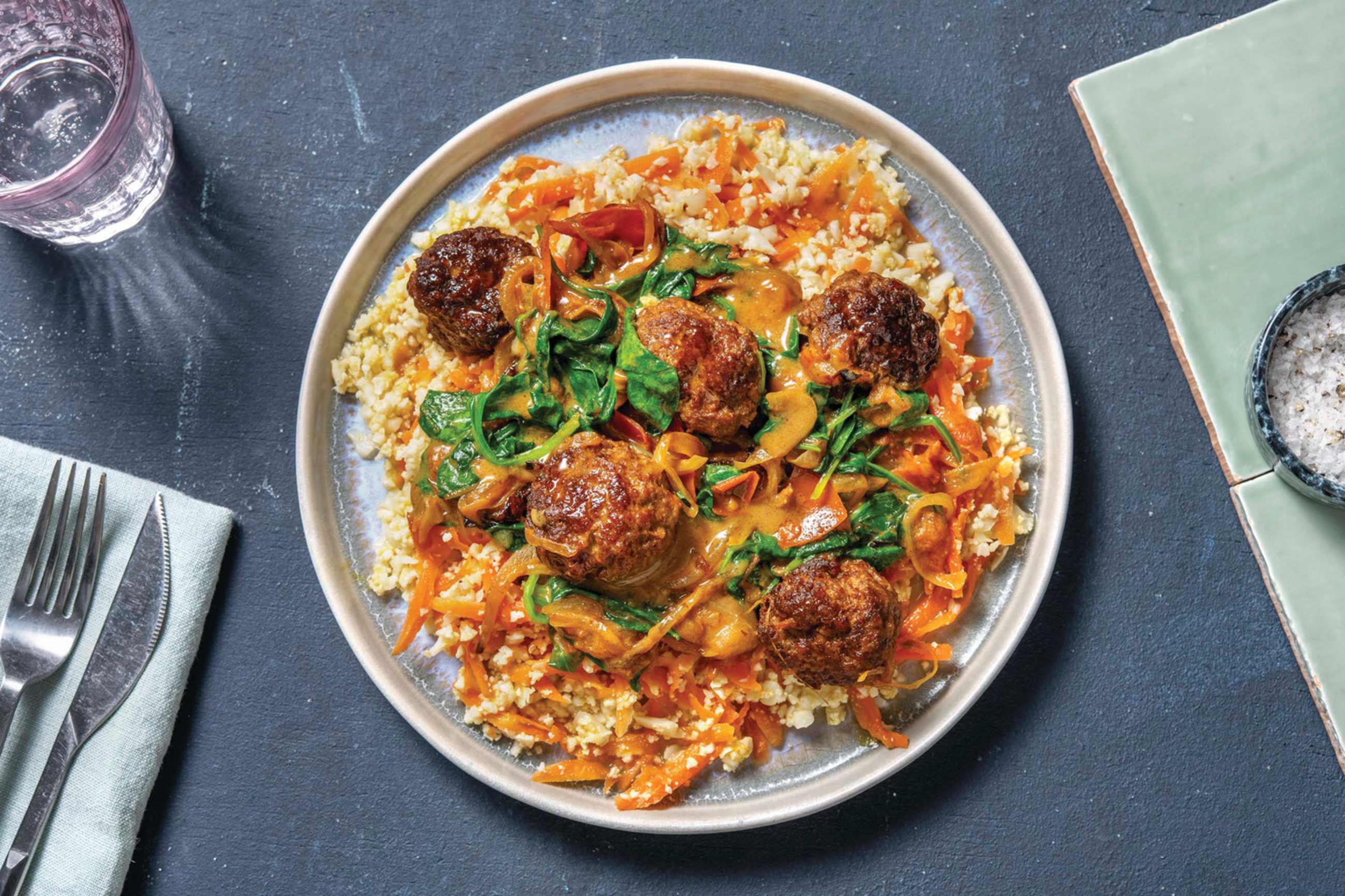 Double Baked Beef Meatball Curry Recipe | HelloFresh