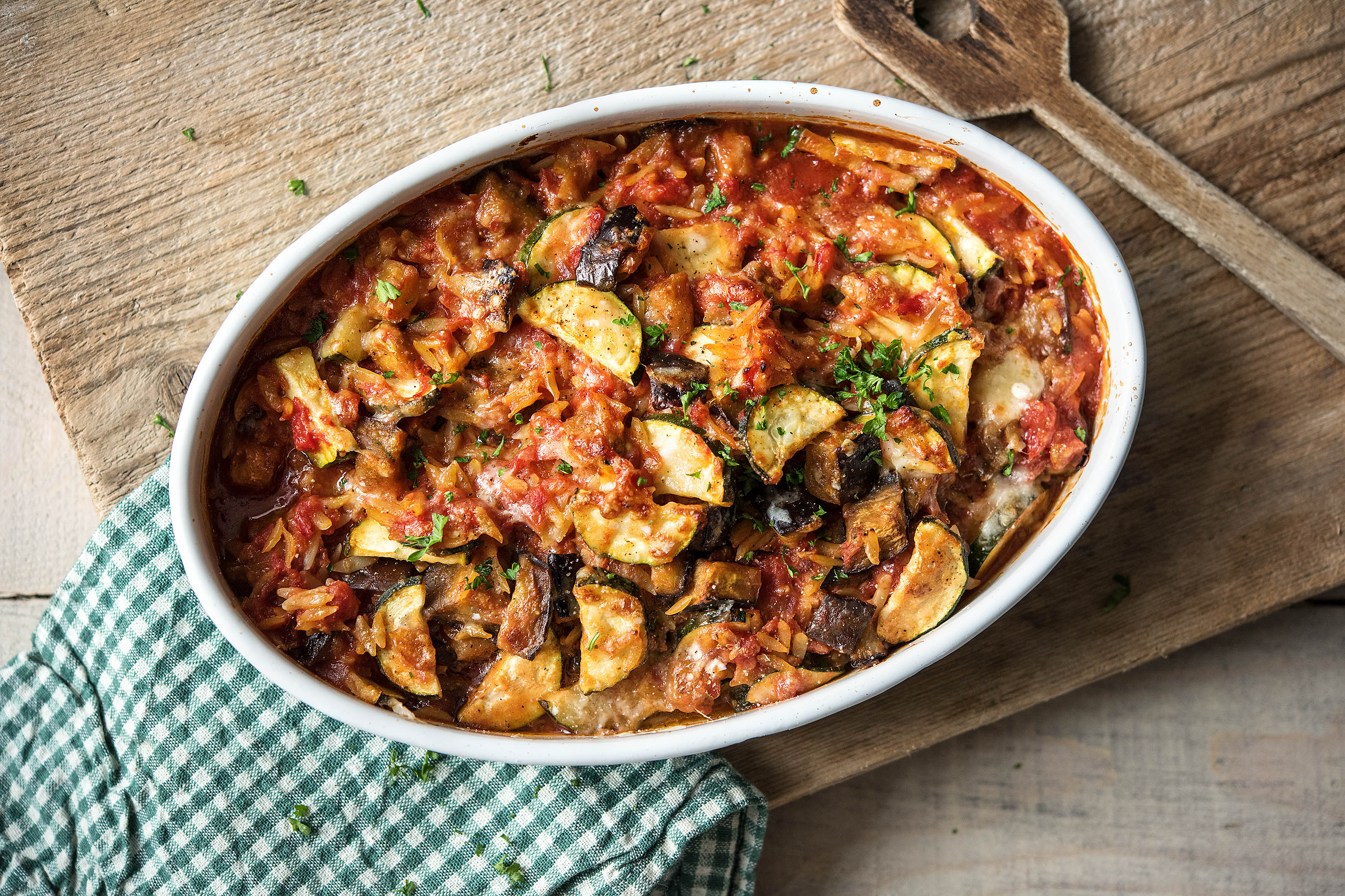 Baked Veggie Risoni with Parmesan Cheese Recipe | HelloFresh