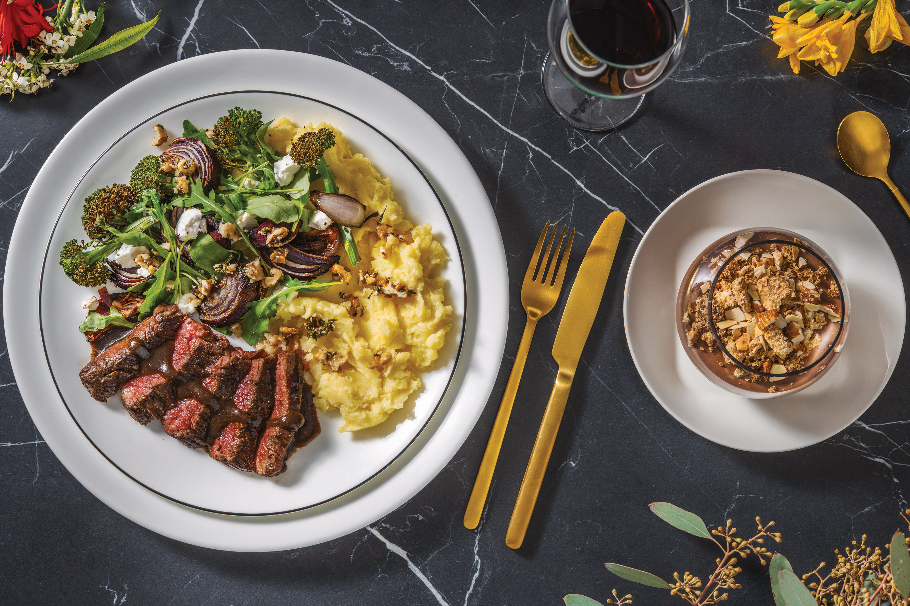 Balsamic-Glazed Venison Steak & Beetroot Toss Recipe | HelloFresh