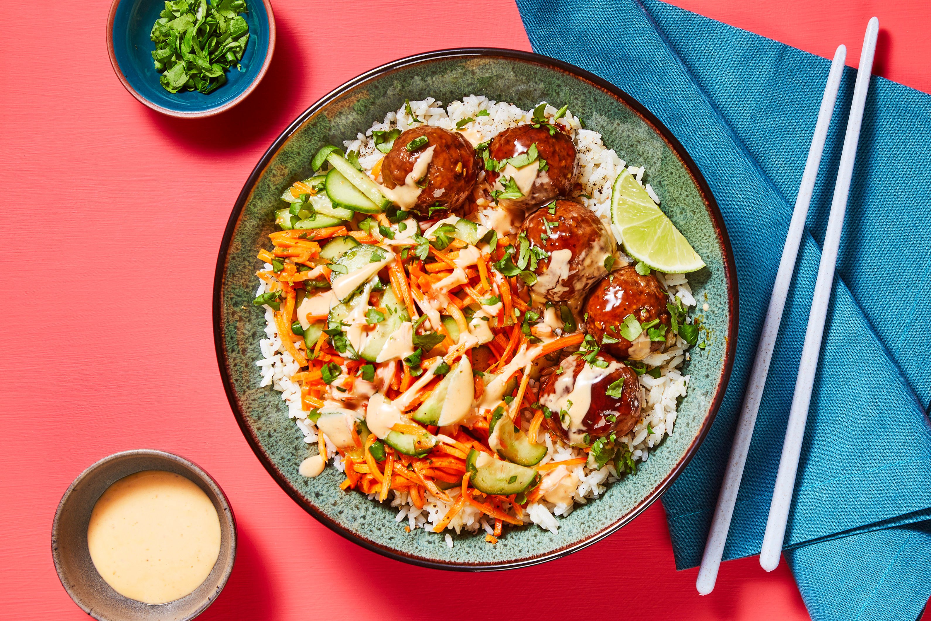 Banh Mi Meatball Bowls Recipe | HelloFresh