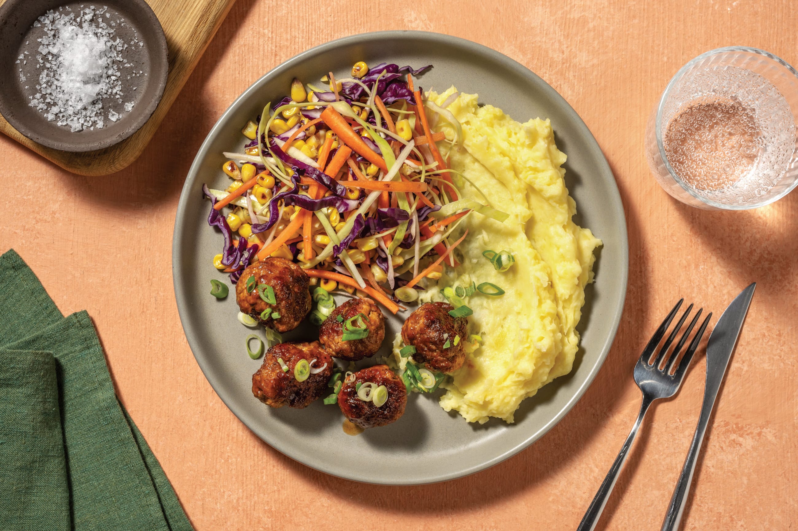 BBQ-Glazed Pork Meatballs Recipe | HelloFresh